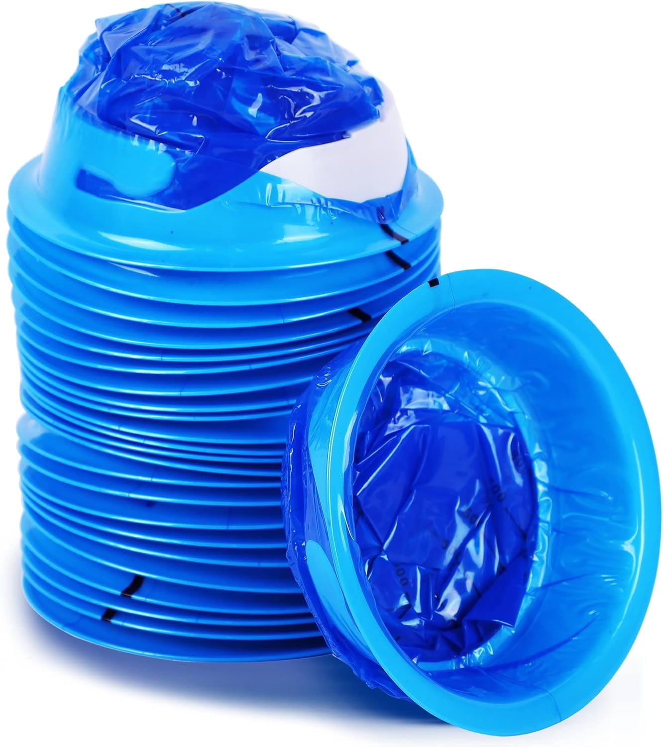 Kiibsot 24 Pack/ 50 Pack Emesis Bag, Disposable Vomit Bags, Aircraft ...