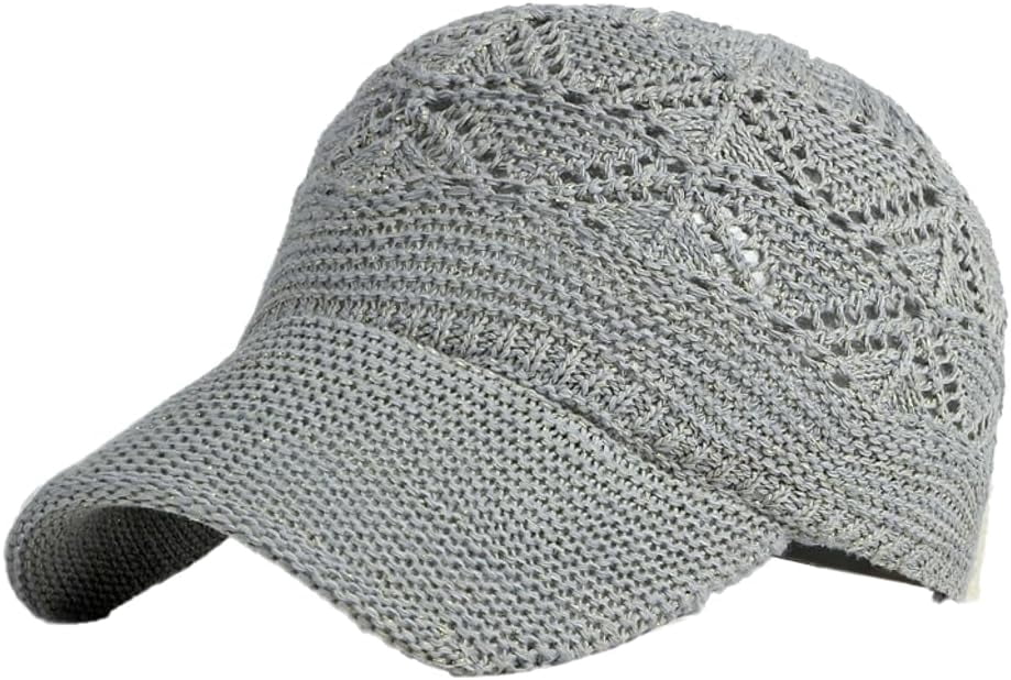 Kiibsot Knit Mesh Baseball Cap for Women Summer Mesh Trucker Hat ...
