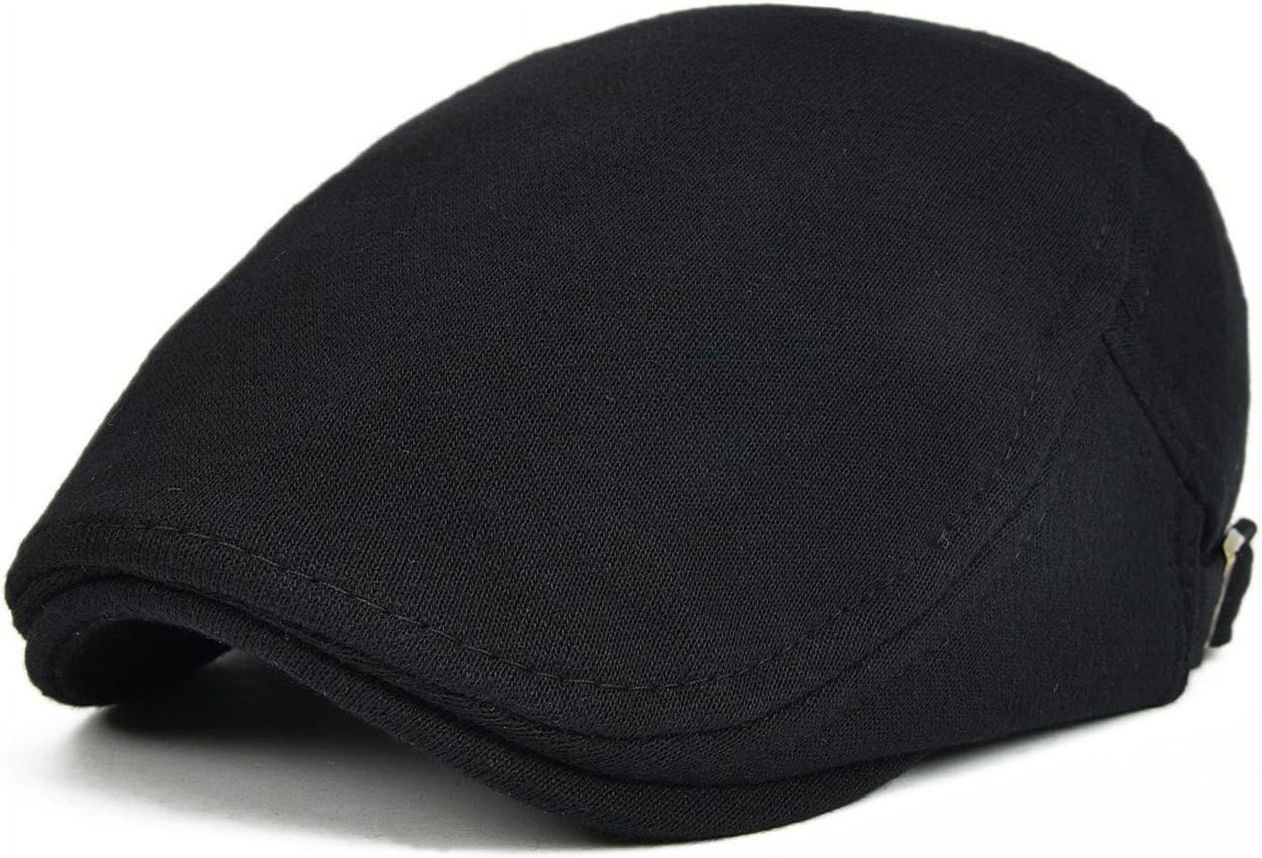 Kiibsot Men Newsboy Cap 100% Cotton Adjustable Flat Ivy Gatsby Hat ...