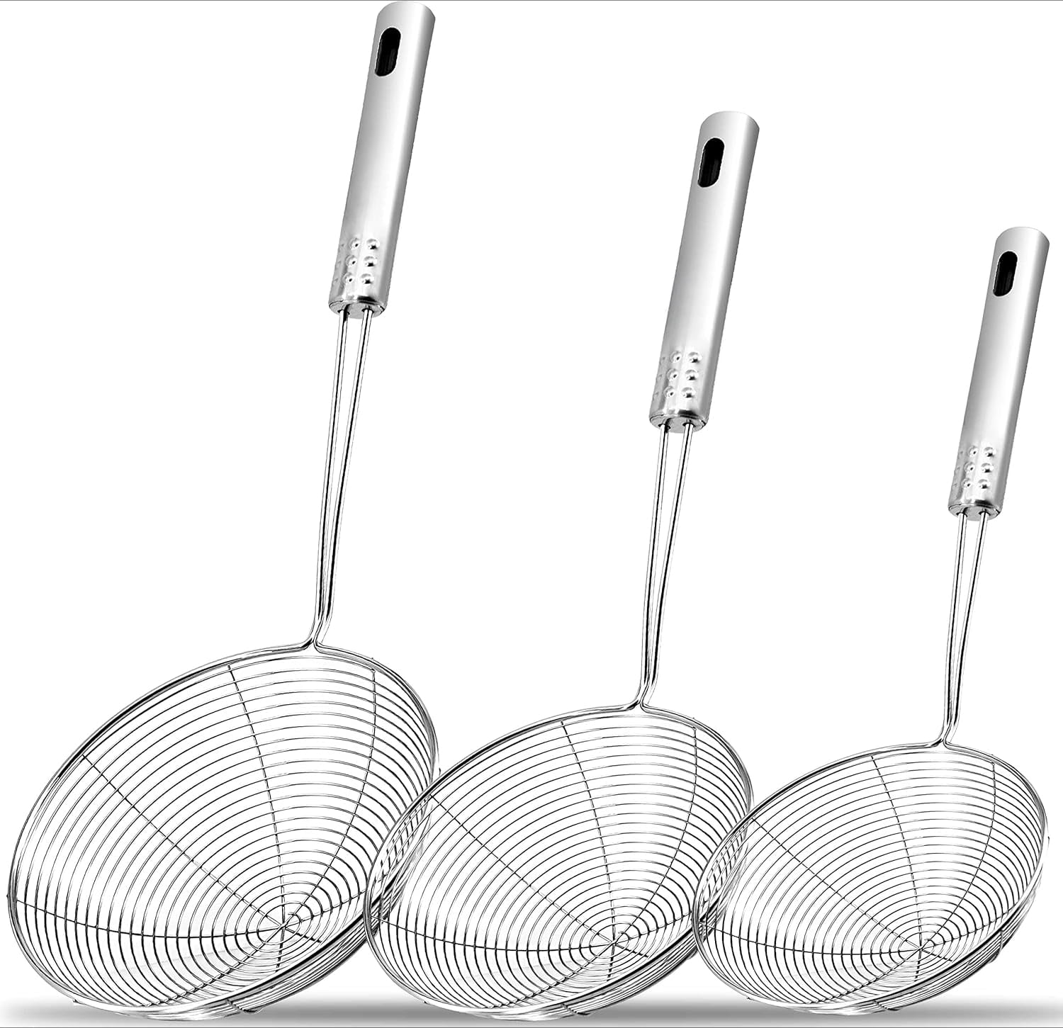 Kiibsot Stainless Steel Cooking Skimmer Spoon - Kitchen Strainer Ladle ...