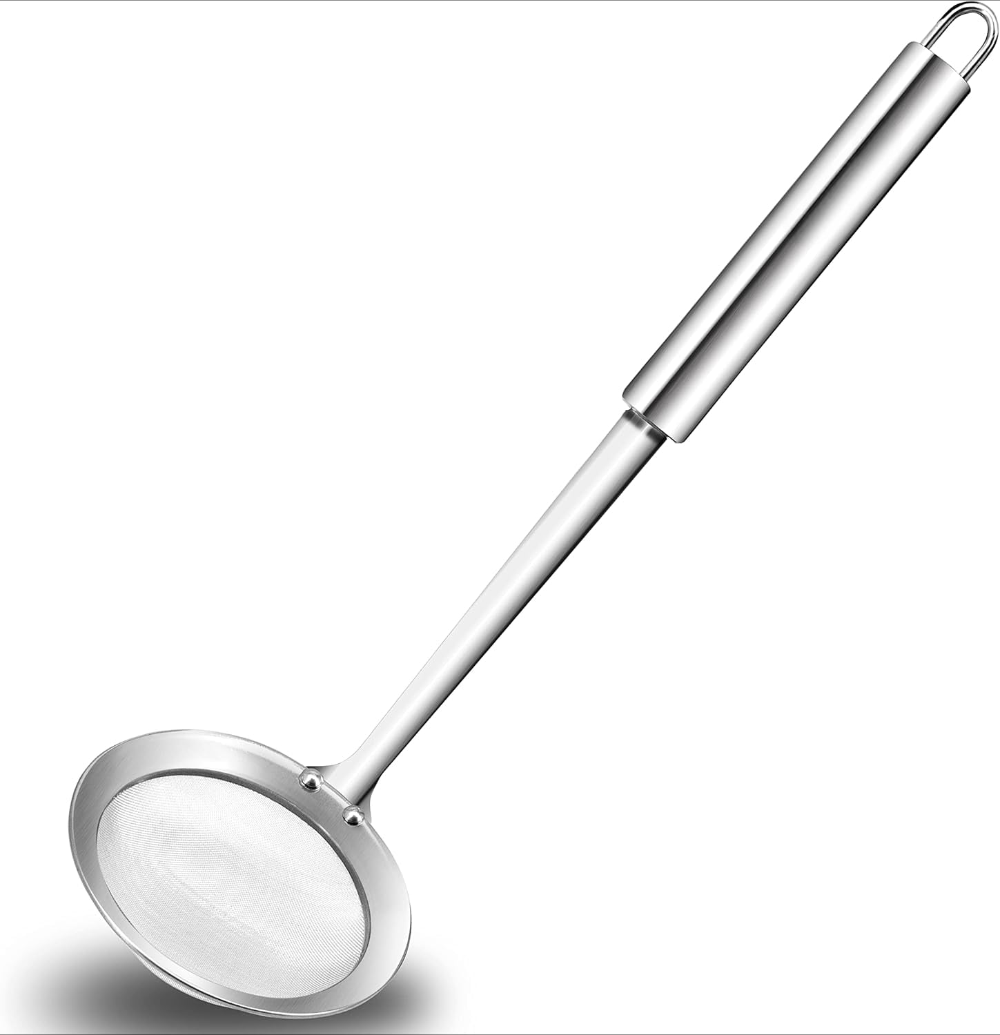 Kiibsot Stainless Steel Cooking Skimmer Spoon - Kitchen Strainer Ladle ...