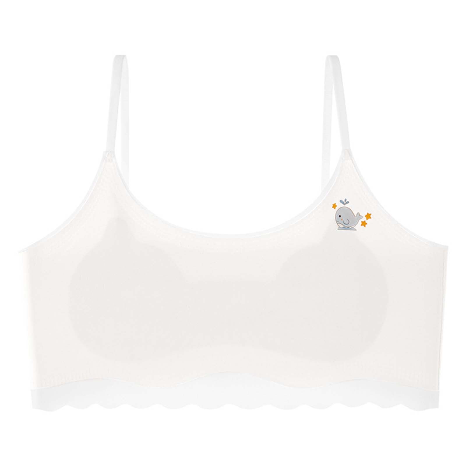 Kiijoy Big Girls Seamless Bra Comfort Flex Tagless Bralette T-Shirt Bra ...