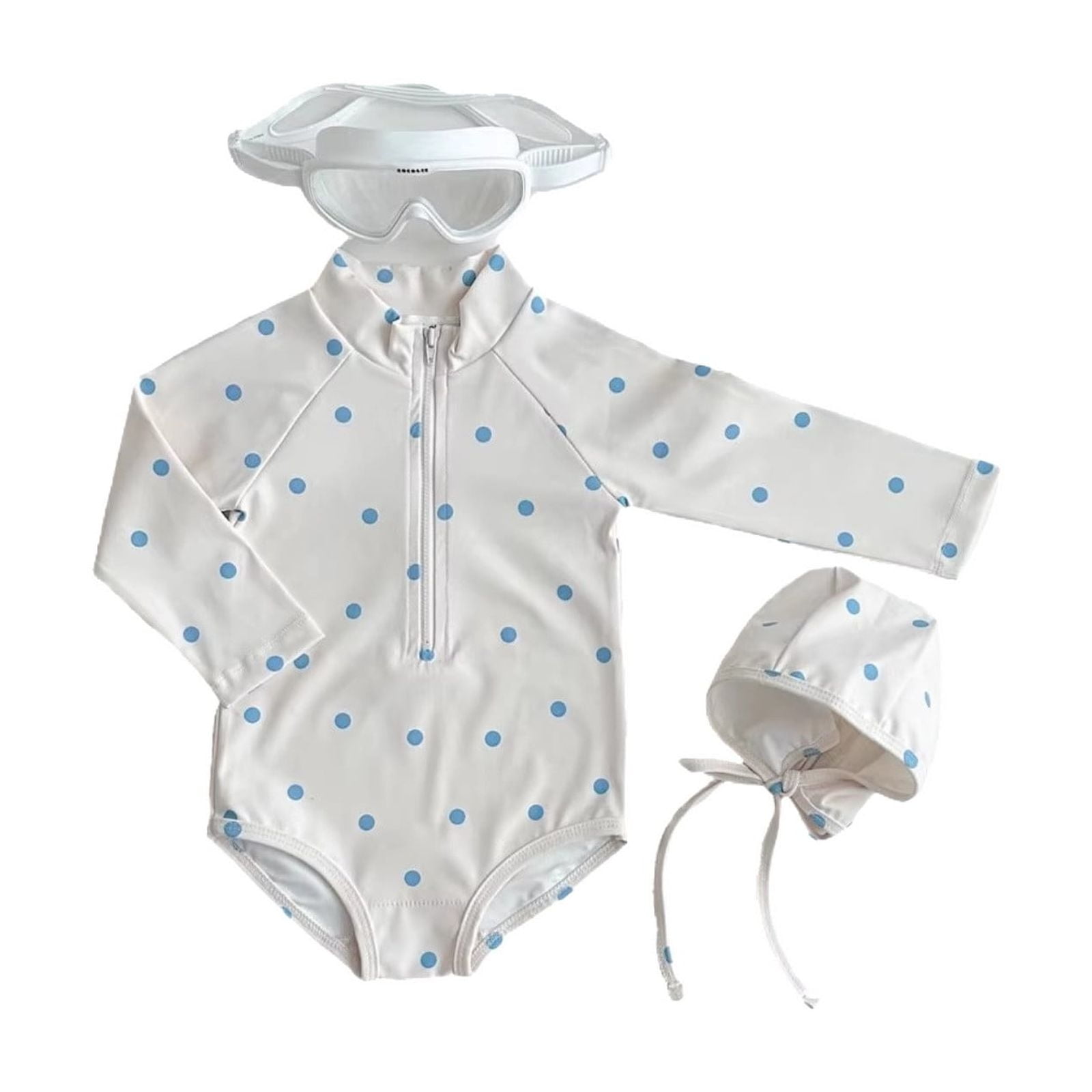 Kiijoy Girls Swimwear Long Sleeve One-Piece Swimsuit Bathing Suit with ...
