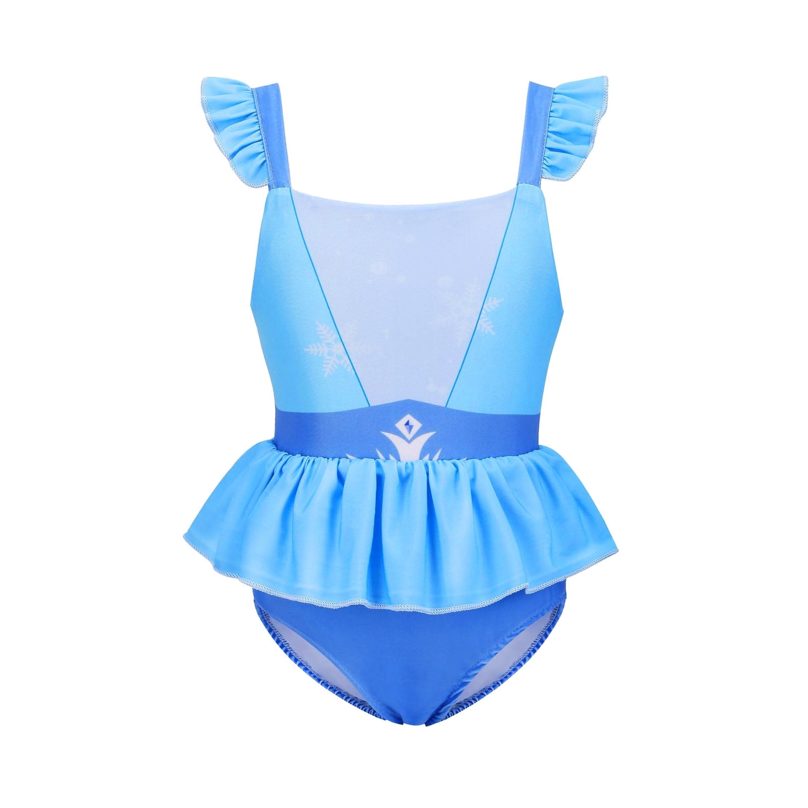 Kiijoy Toddler Girls One-Piece Swimsuit Sleeveless Ruffle Beach Bathing ...