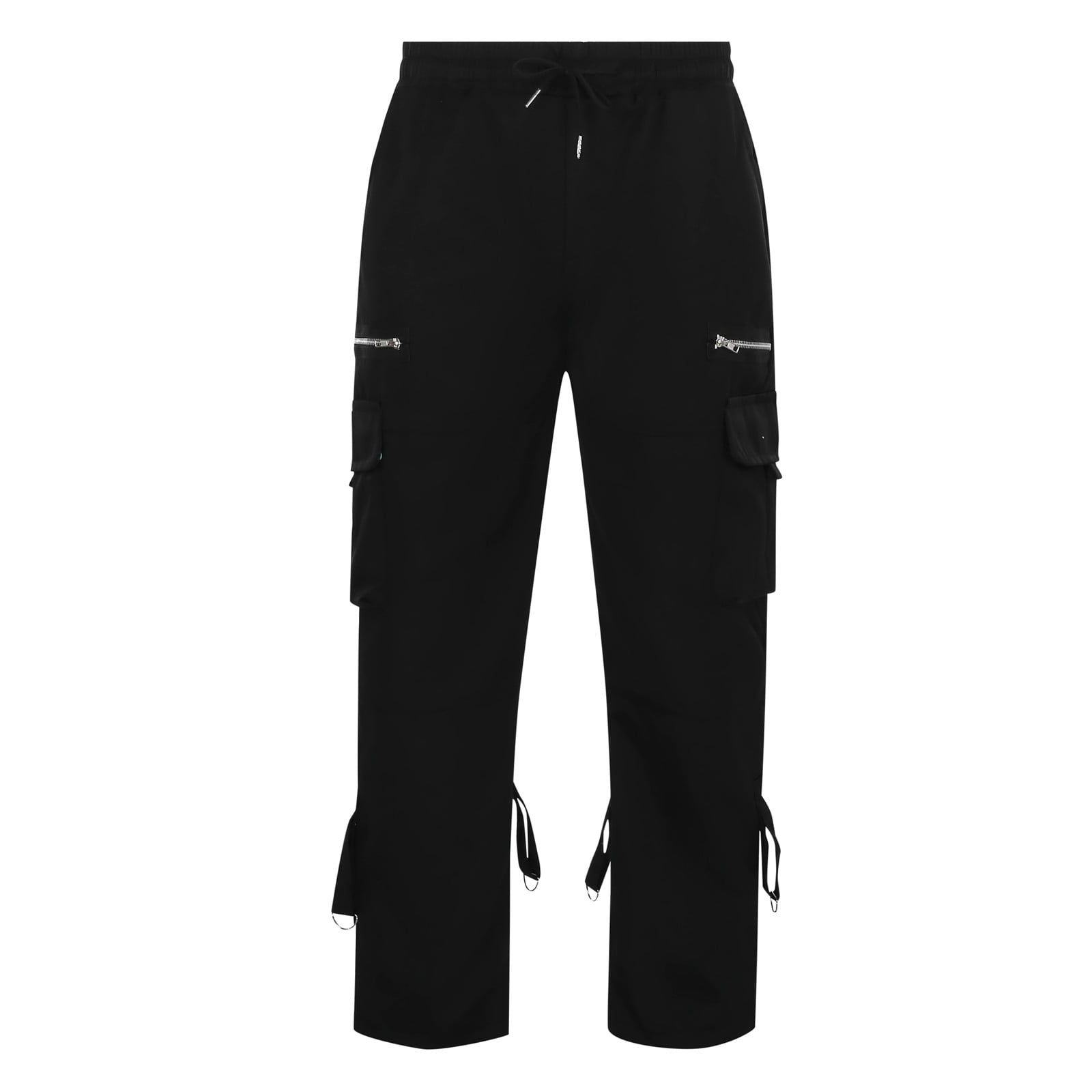 Kiittyyyy Mens Cargo Work Pants Black Mens And Big Mens Casual Relaxed Fit Street Work Wear