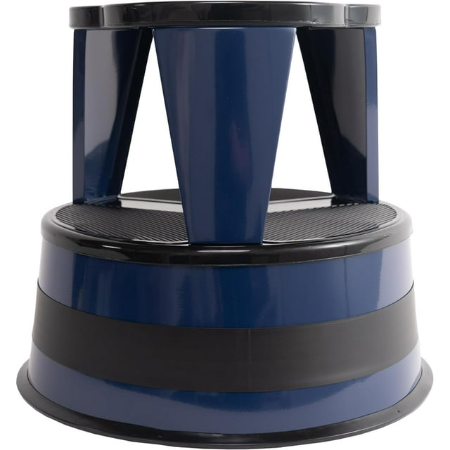 Kik Step Steel Step Stool - Two Step Stool, Holds 350 lbs (Blue ...
