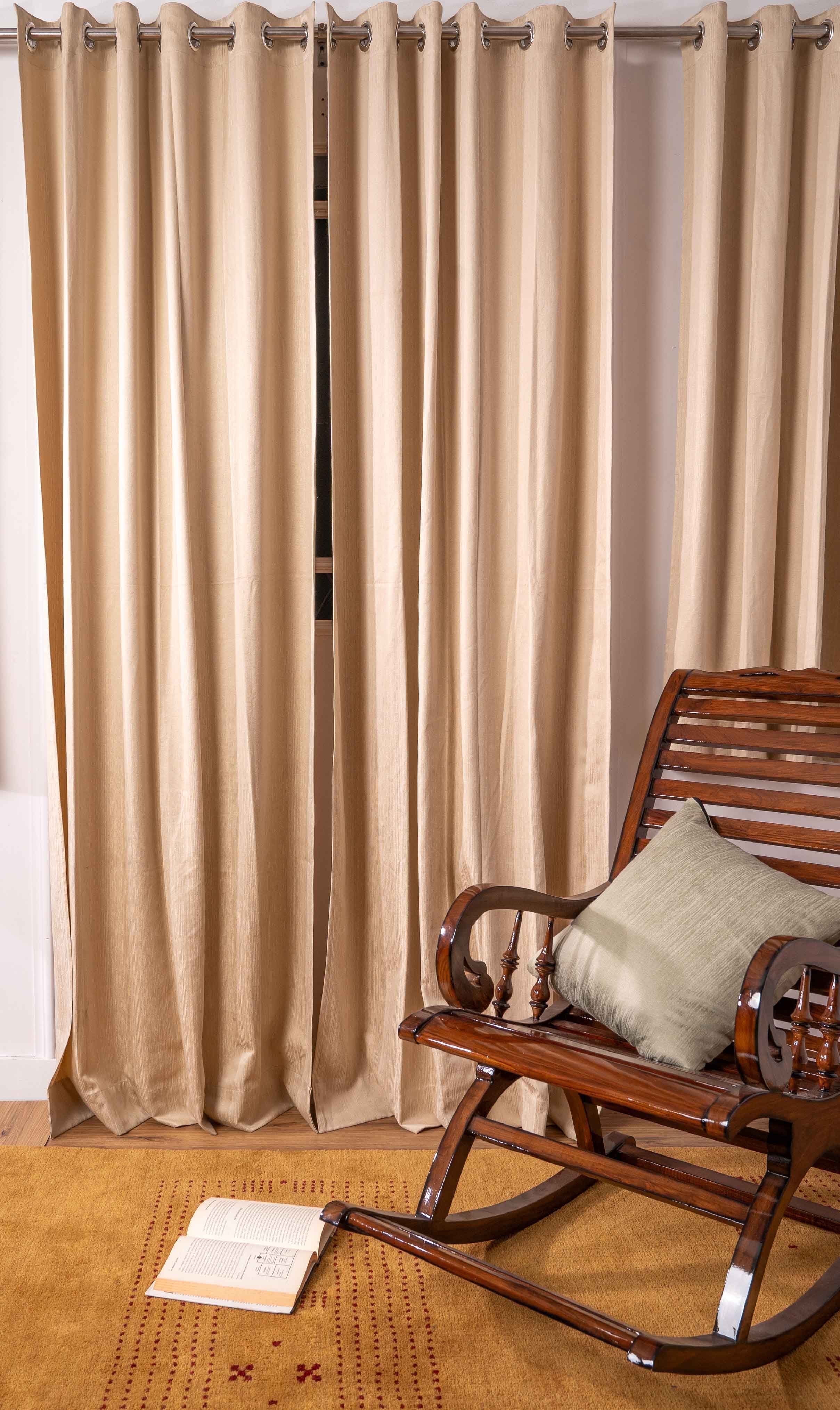 Kika Home Collections Handmade 48"x63" Modern Beige Solid Decorative ...