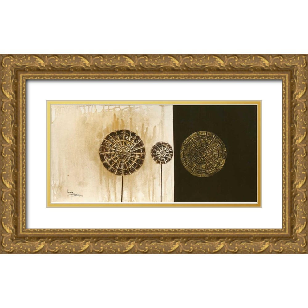 Kikani, Umang 32x17 Gold Ornate Wood Framed with Double Matting Museum ...
