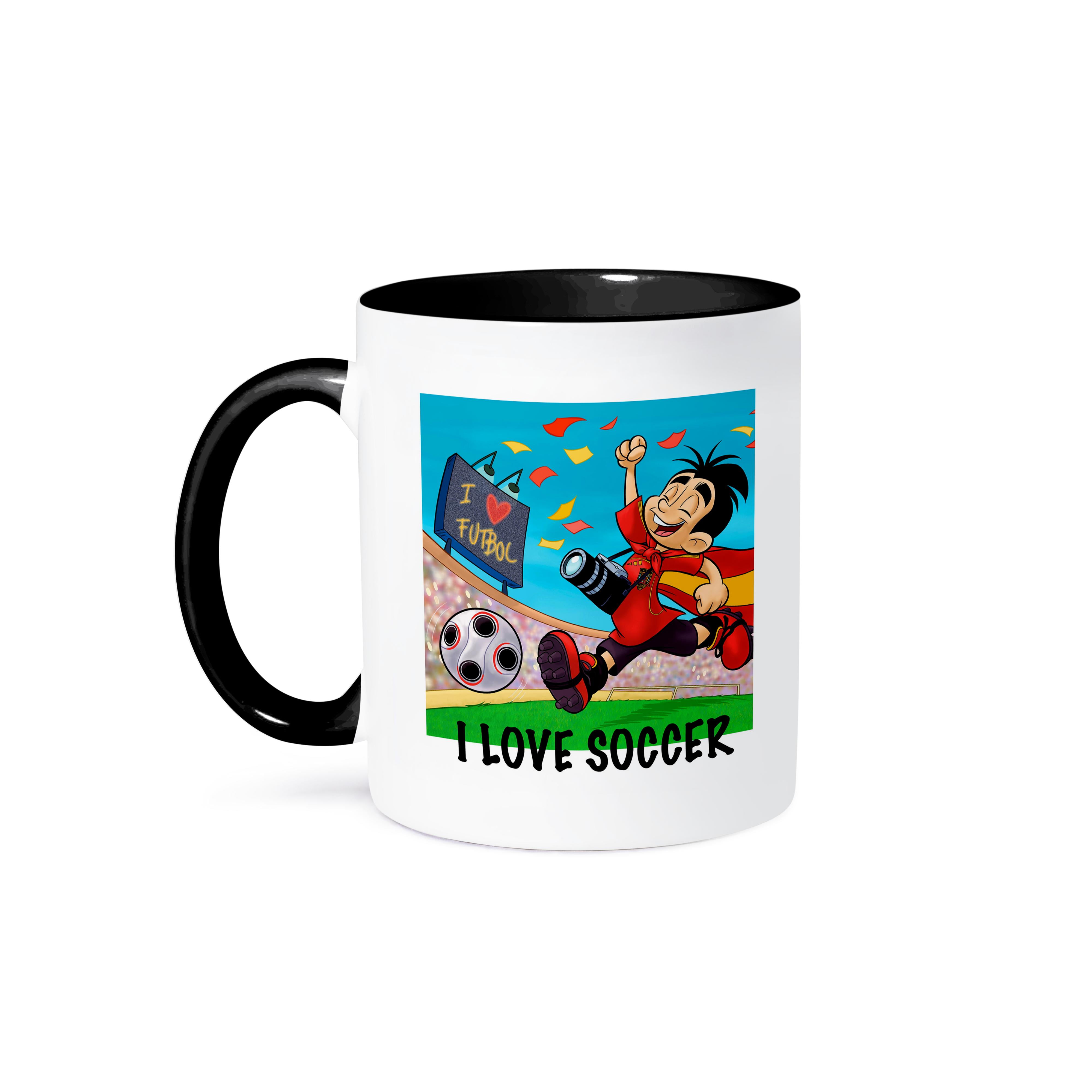 3dRose, Kikeo dressed up with the Spanish team colors celebrates Spains ...