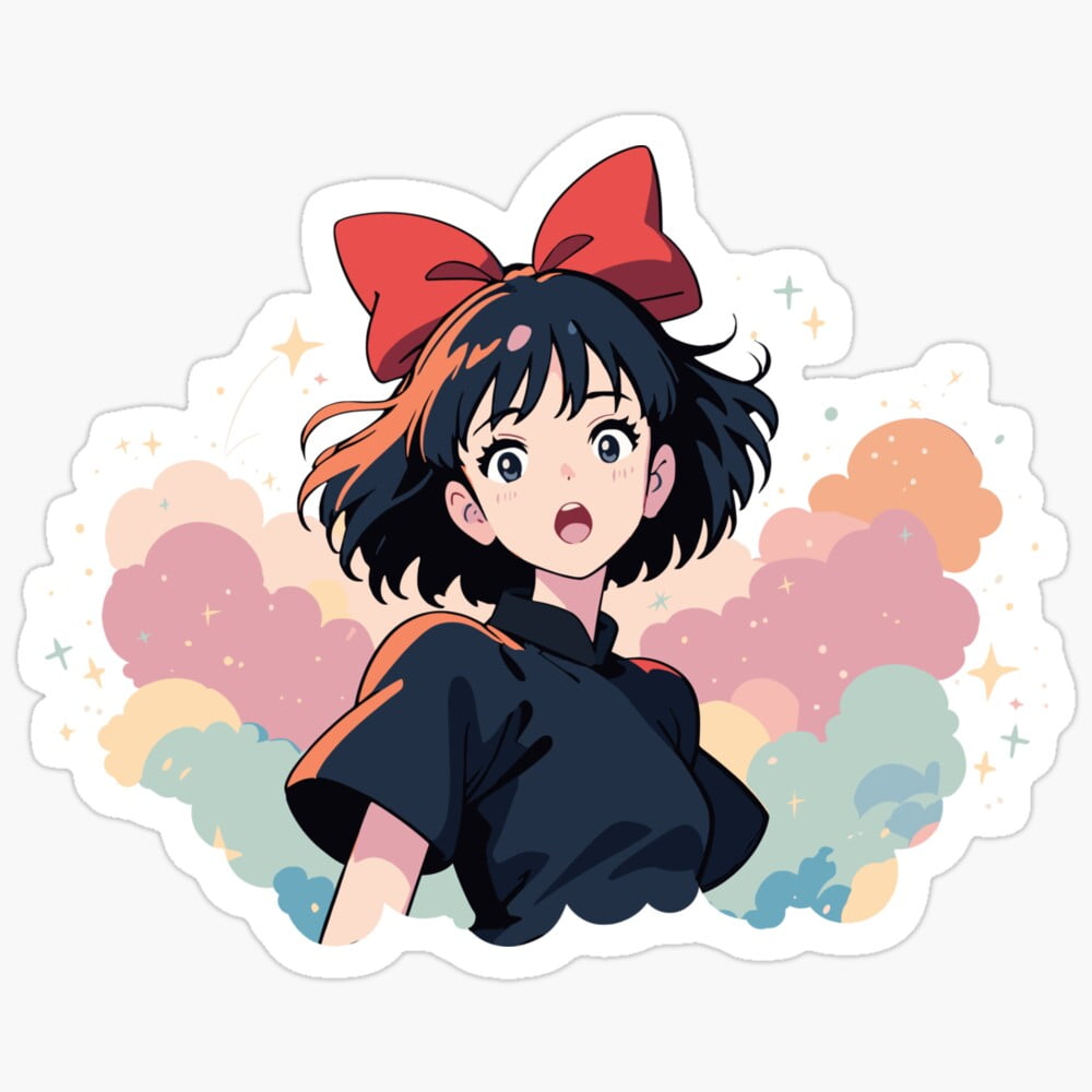 Kiki'S Galactic Adventure Sticker Phone Decal Water Bottle Stickers Car ...