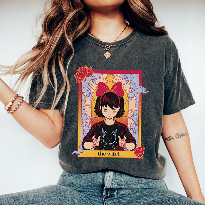 Kiki The Witch T-Shirt, Kiki's Delivery Service, Studio Ghibli T-Shirt ...