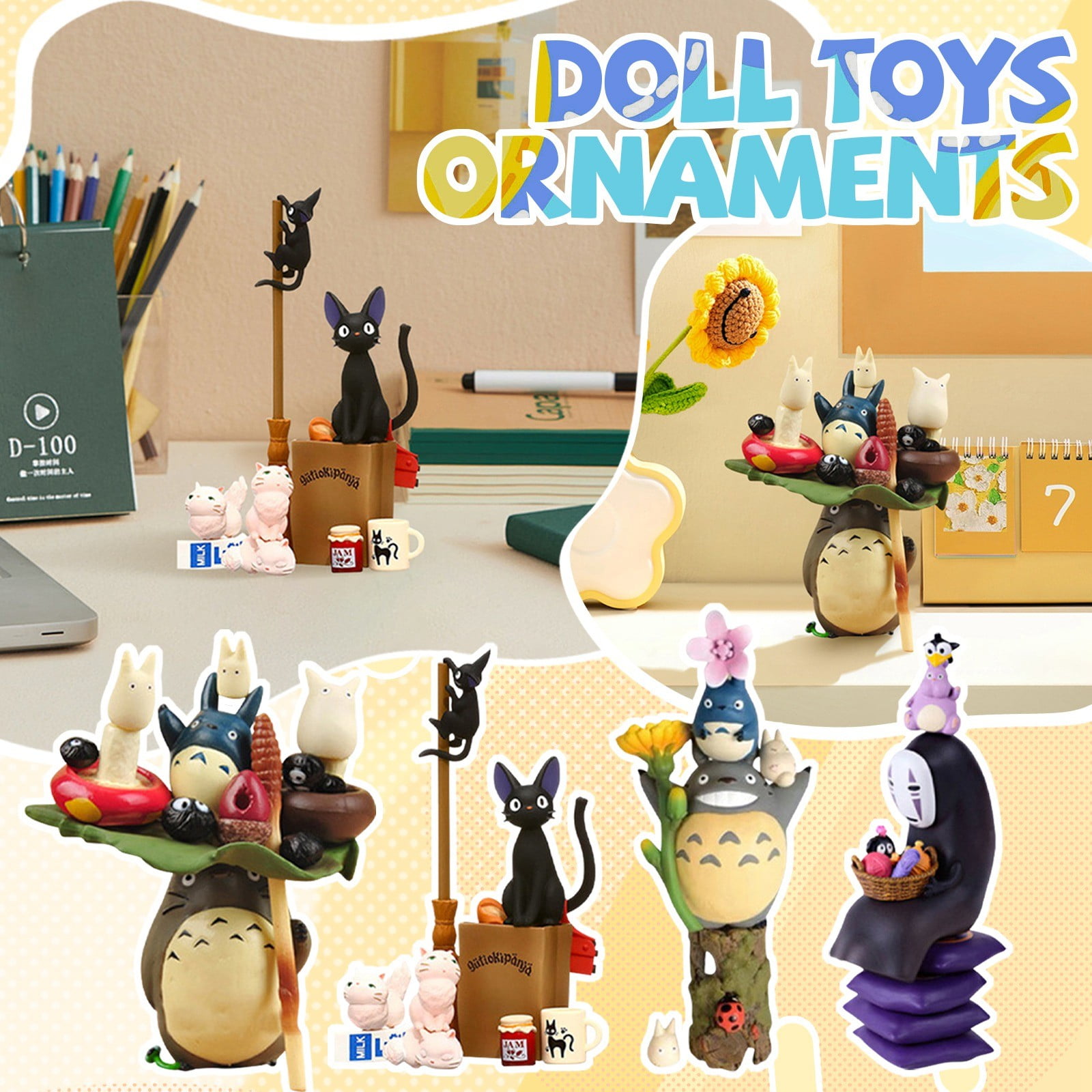 Kiki's Delivery Service - Jiji Stacking Figure - Walmart.com