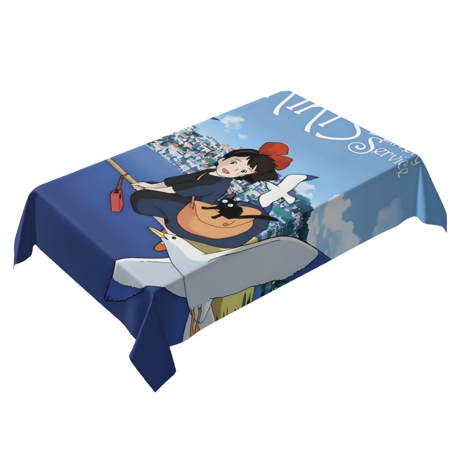 Kiki's Delivery Service square tablecloth has an iconic print, fits ...