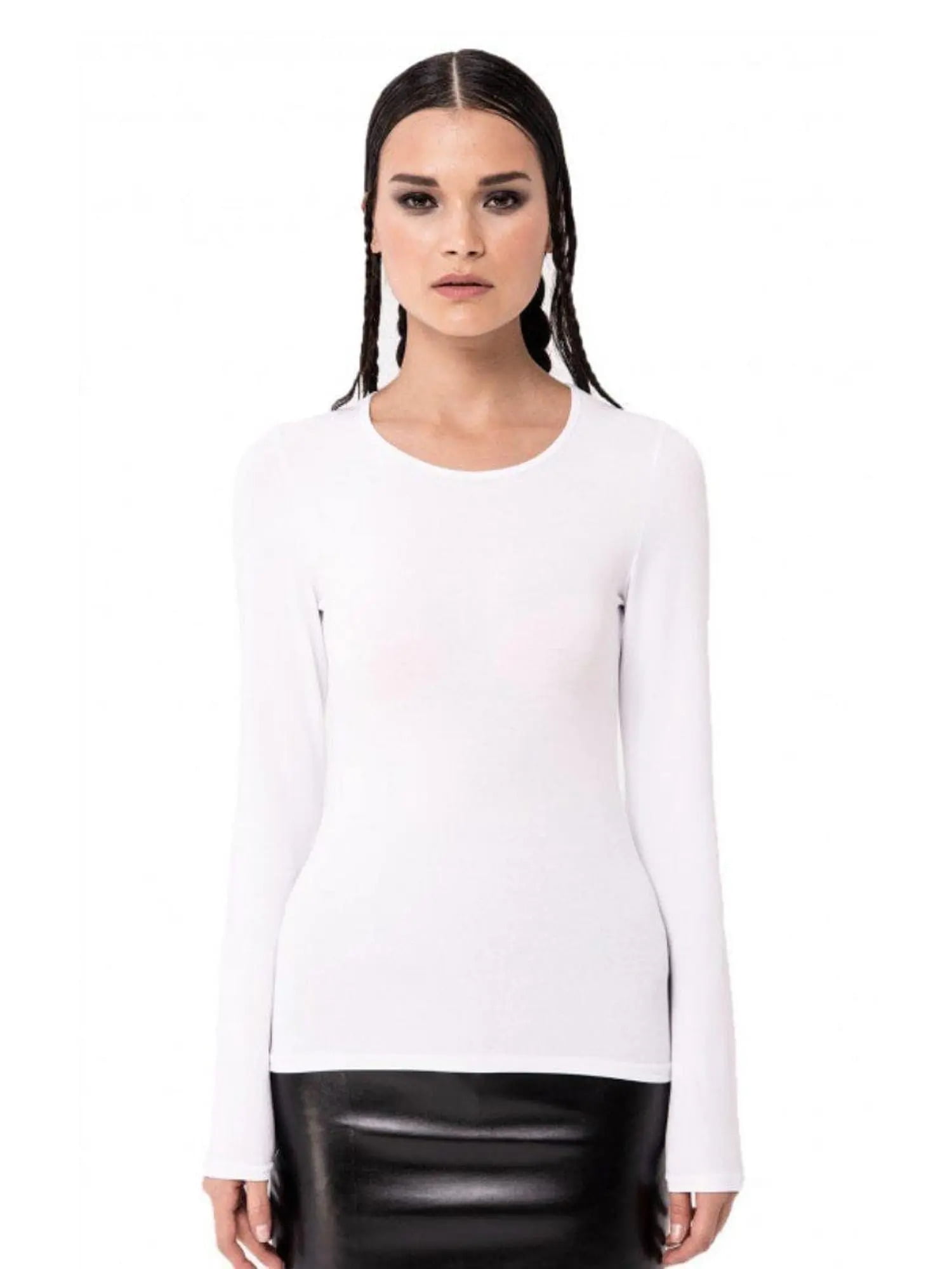 Kikiriki Wide Neck Long Sleeve Cotton Shell - Walmart.com