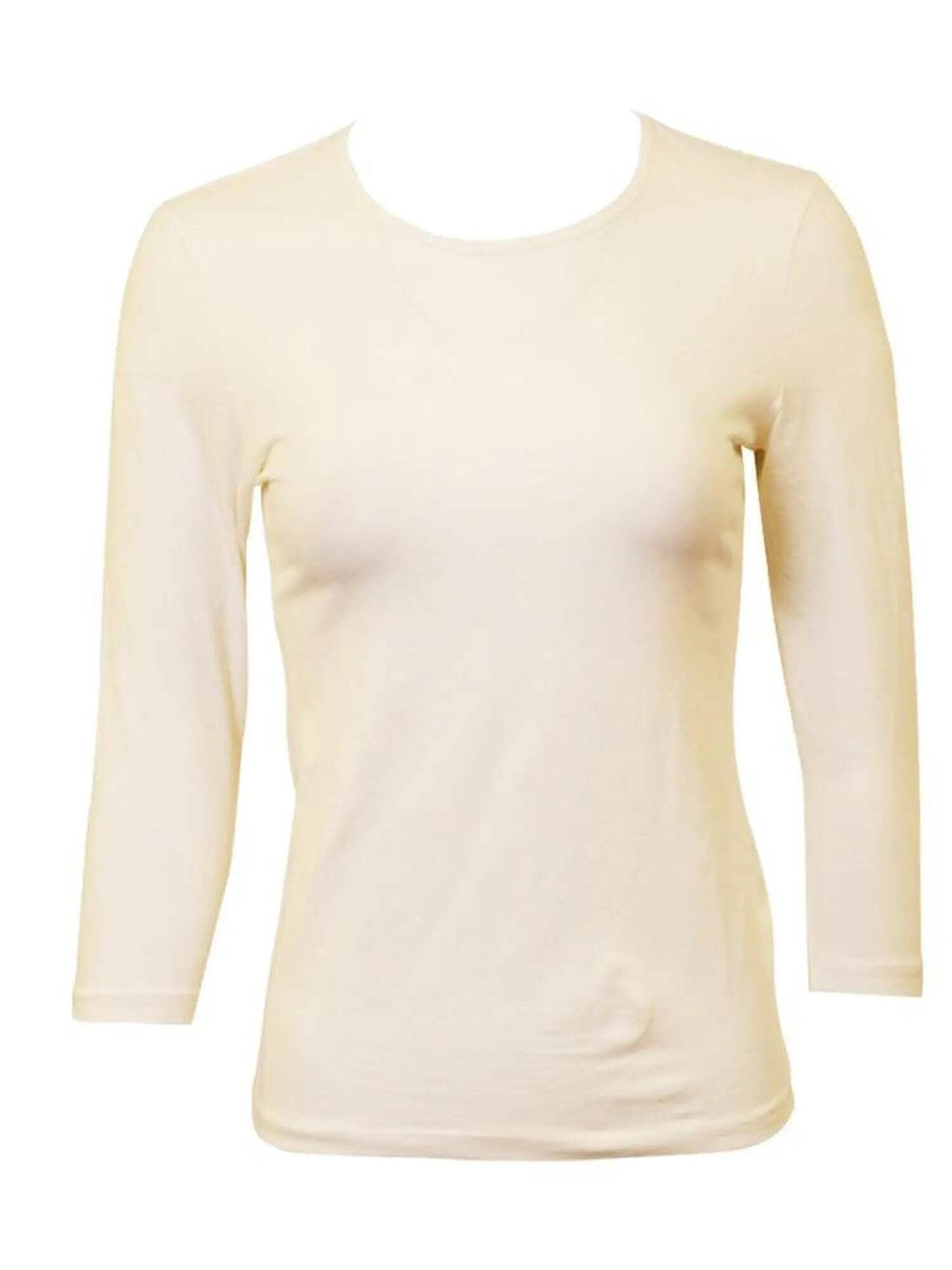 Kikiriki Wide Neck Three Quarter Sleeve Cotton Shell - Walmart.com