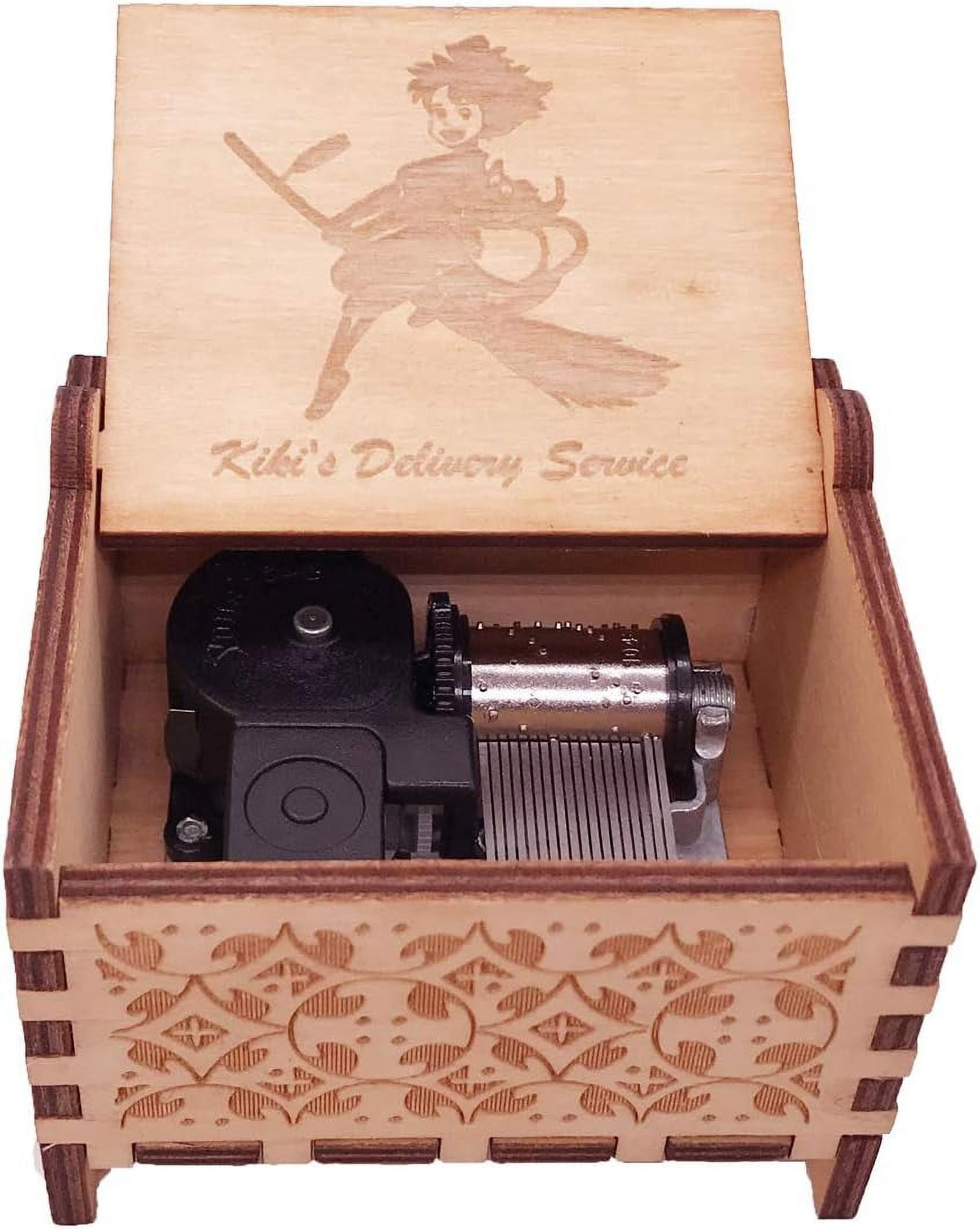 Kikis Delivery Service Wood Music Box Musical Box 18 Note Wind Up Mini Anti - Walmart.com
