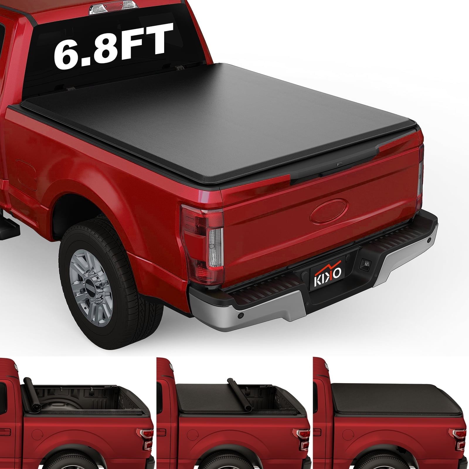 Kikito Vinyl Soft Roll-Up Tonneau Cover Truck Bed for 1999-2016 F250 ...