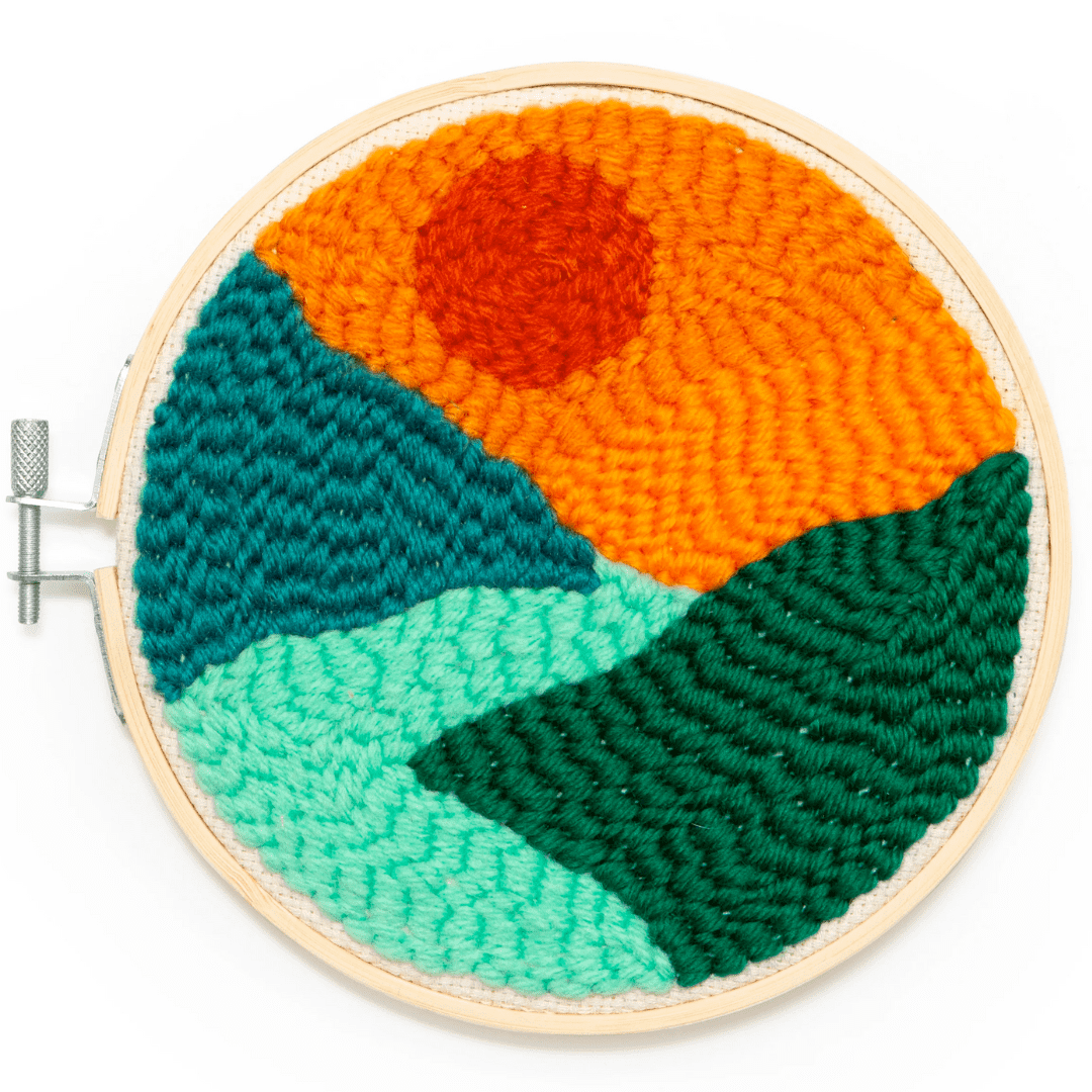 Kikkerland Landscape Punch Needle Kit - Walmart.com