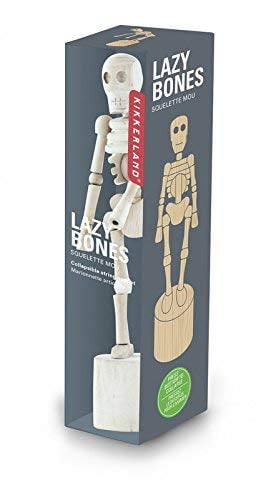Kikkerland Skeleton Lazy Bones Sculpture, Tan - Walmart.com