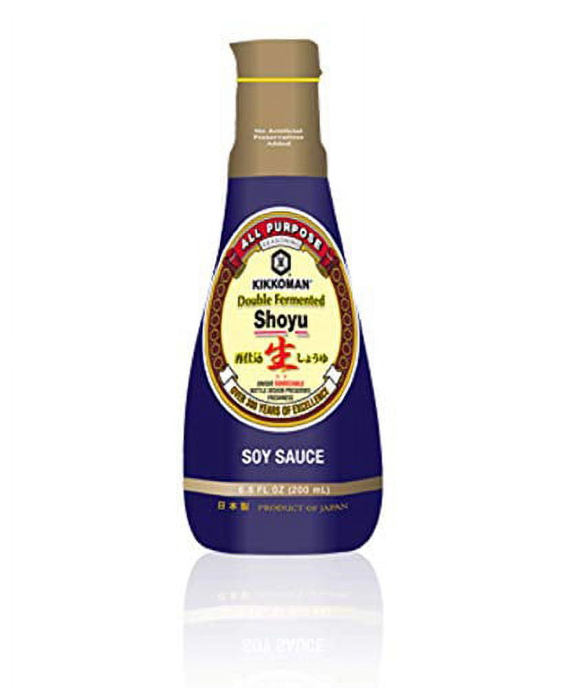 Kikkoman Double Fermented Soy Sauce, Brown, 6.8 Fl Oz - Walmart.com