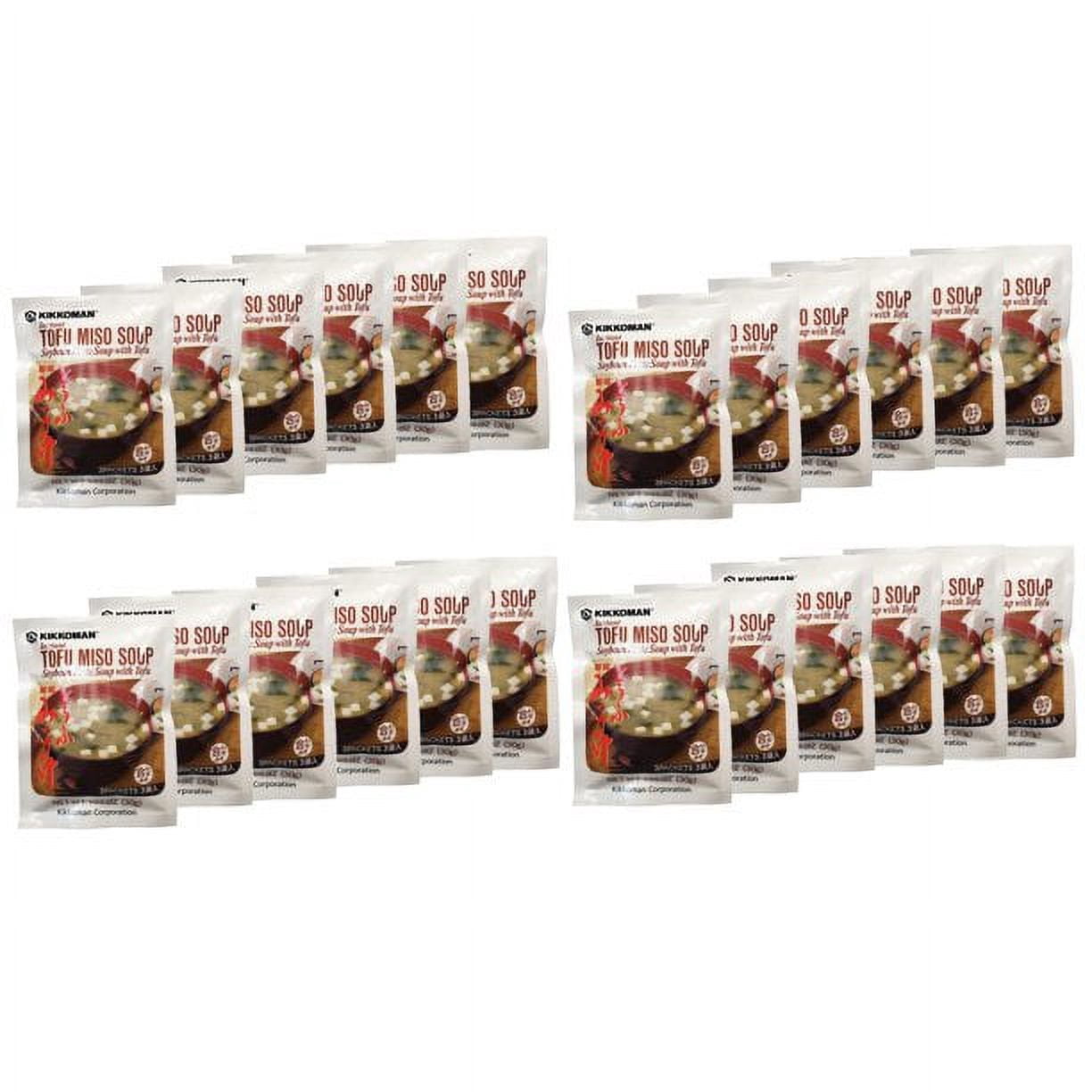 Kikkoman Instant Miso Soup Variety Pack - Tofu, Spinach, Wakame, Shiro ...