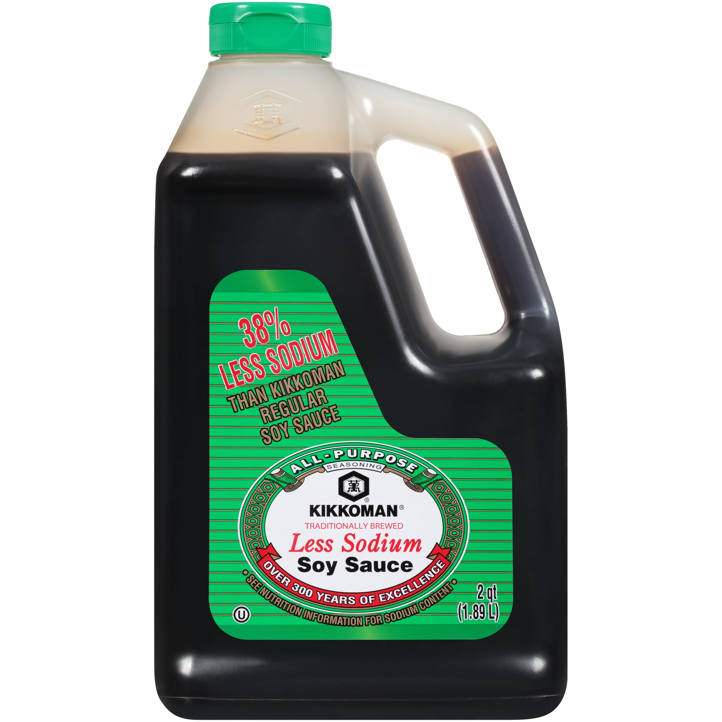 Kikkoman Low Sodium All-Purpose Soy Sauce, Reduced Sodium, 1/2 Gallon ...