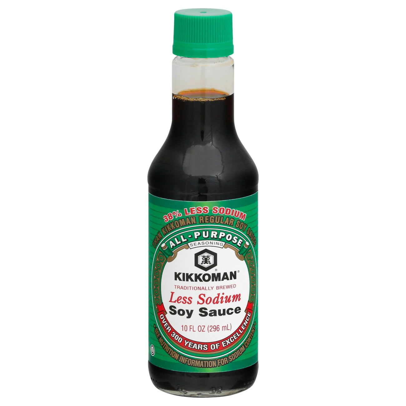Kikkoman Less Sodium Soy Sauce, 10 oz (Package May Vary) - Walmart.com