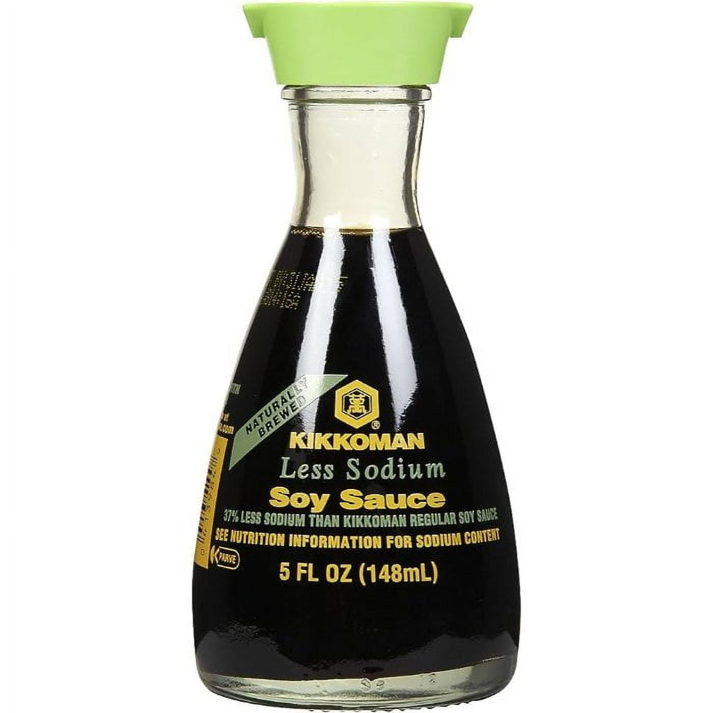Kikkoman Lite less Sodium Soy Sauce Dispenser, Naturally Brewed - 5 oz ...