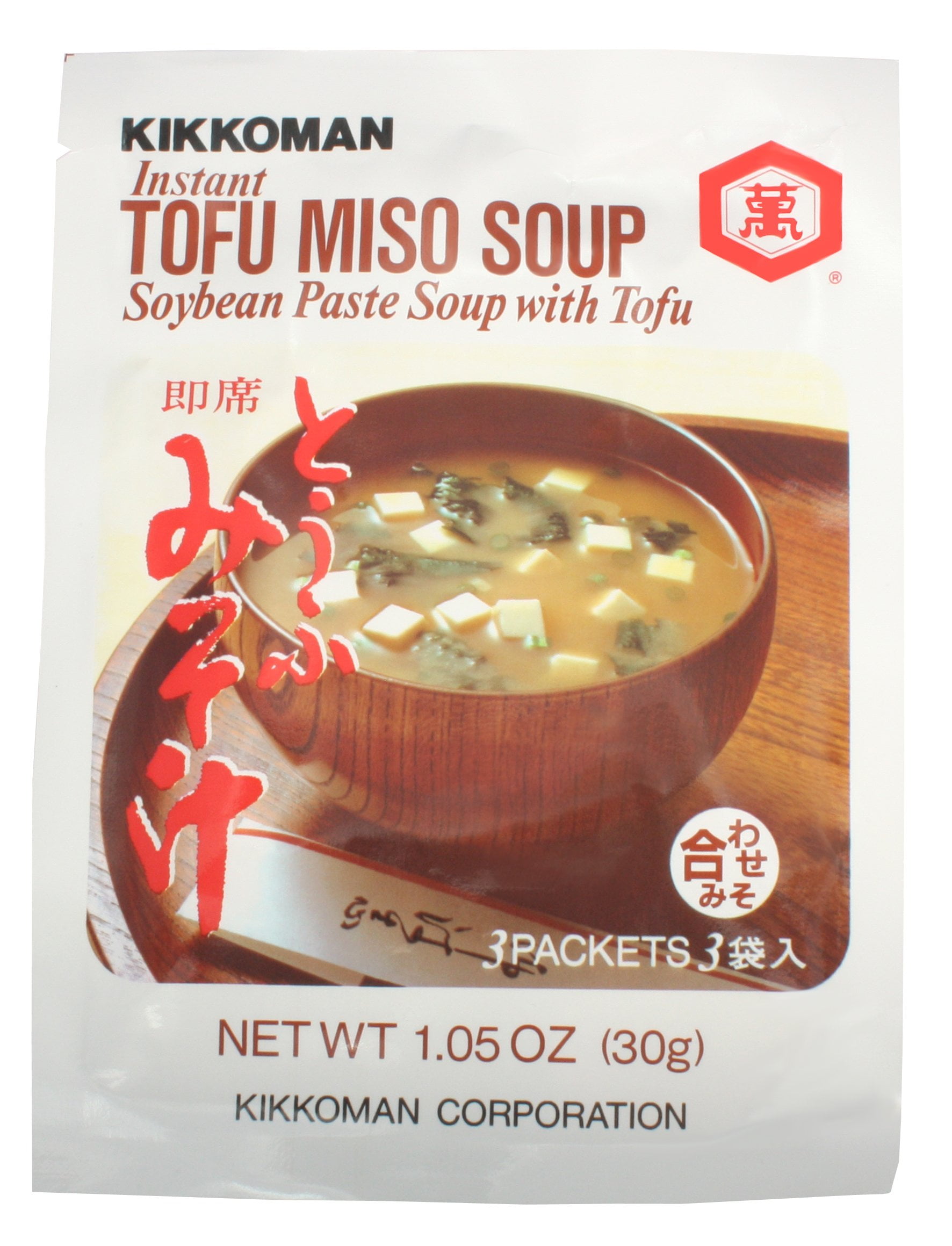 Kikkoman Miso Soup Tofu Instant, 1.05-Ounce Units (Pack of 12) - Walmart.com