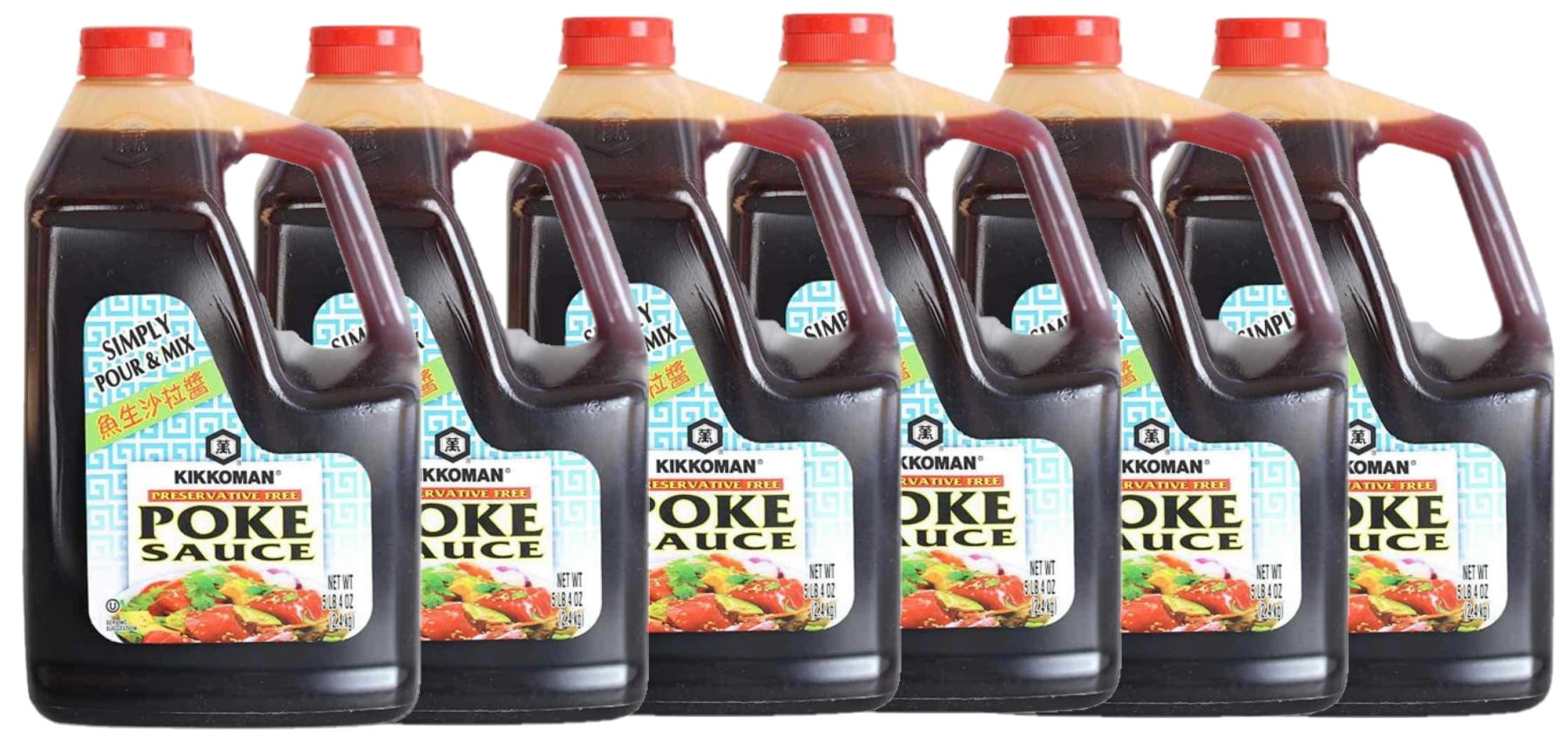Kikkoman Poke Sauce 2.4 Kg, No Preservatives Added, Simply Pour& Mix ...