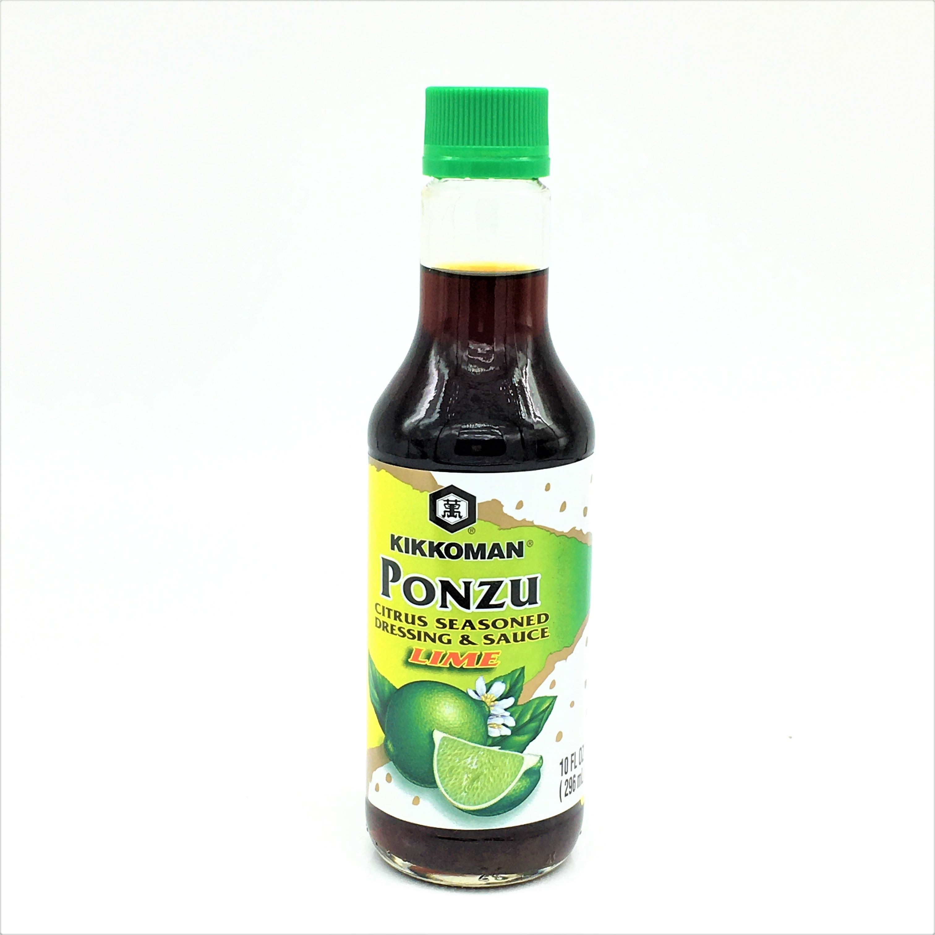 Kikkoman Ponzu Lime Citrus Seasoned Dressing & Sauce, 10 oz - Walmart.com