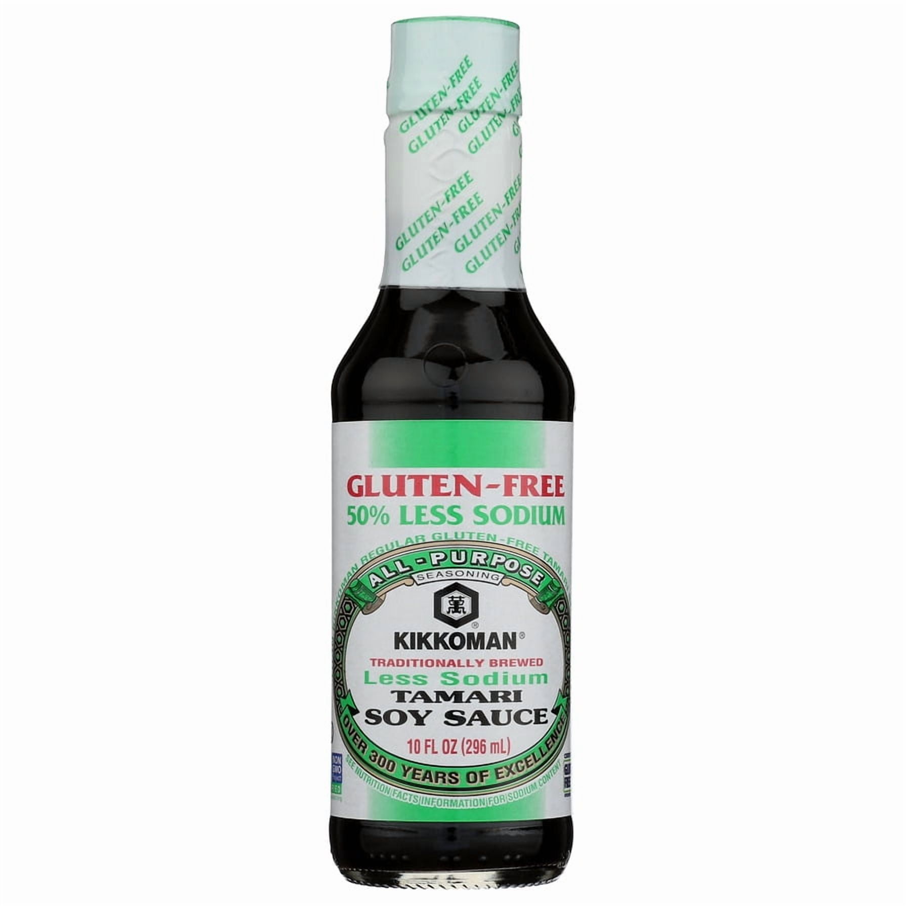 Kikkoman, Tamari Soy Sauce, Less Sodium 10 fl oz, gluten-free - Walmart.com