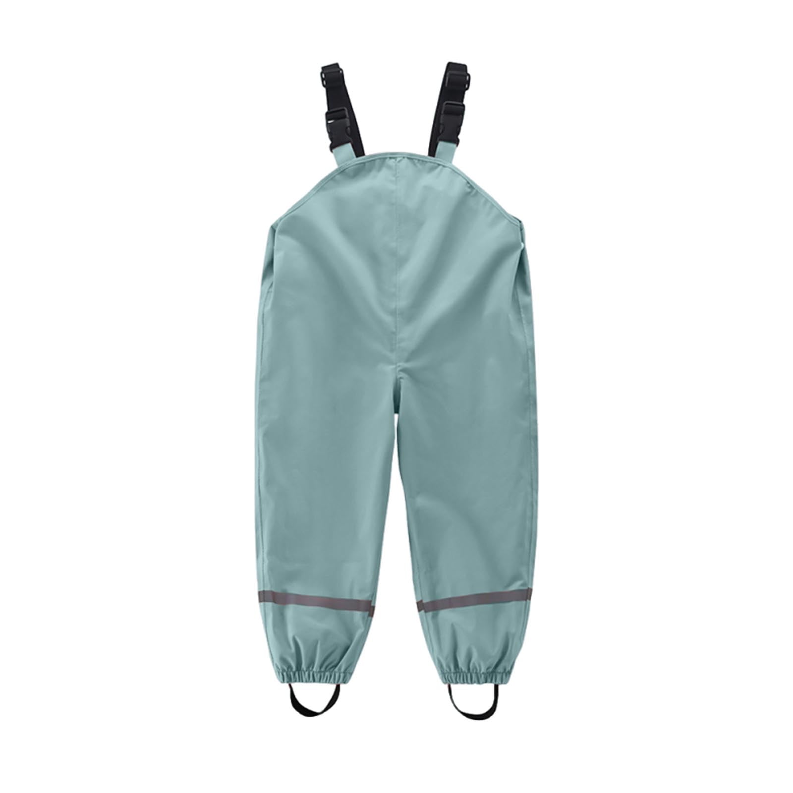 Kilaqueen Kids Rain Pants Waterproof Mud Dirty Proof Rain Suspender ...