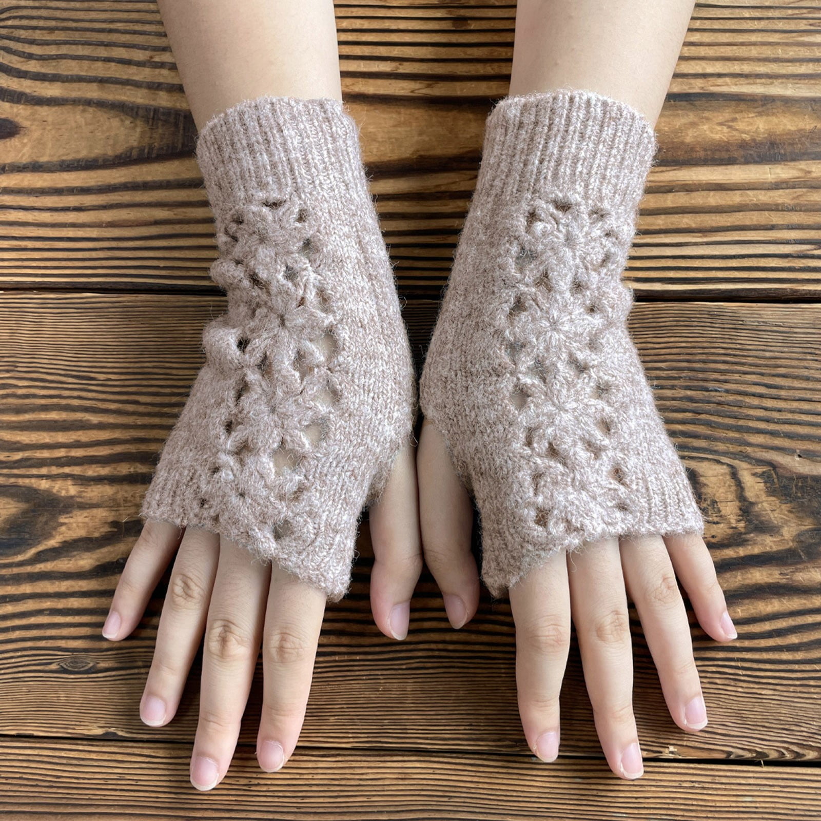 Kilaqueen Knitted Arm Warmers for Women Cute Dressy Touch Screen ...