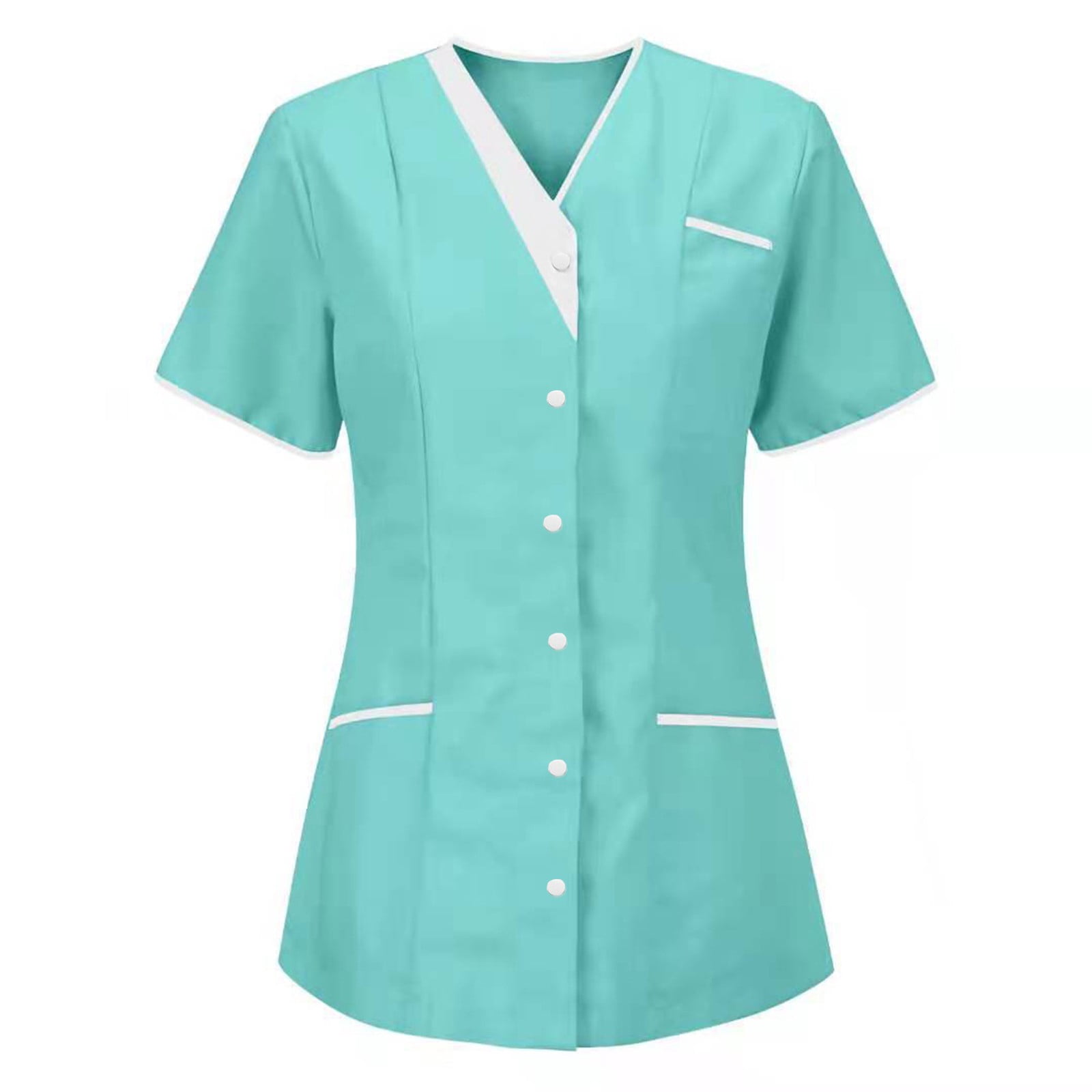 Kilaqueen Lightweight Nursing Scrubs for Women Housekeeping Uniforms ...