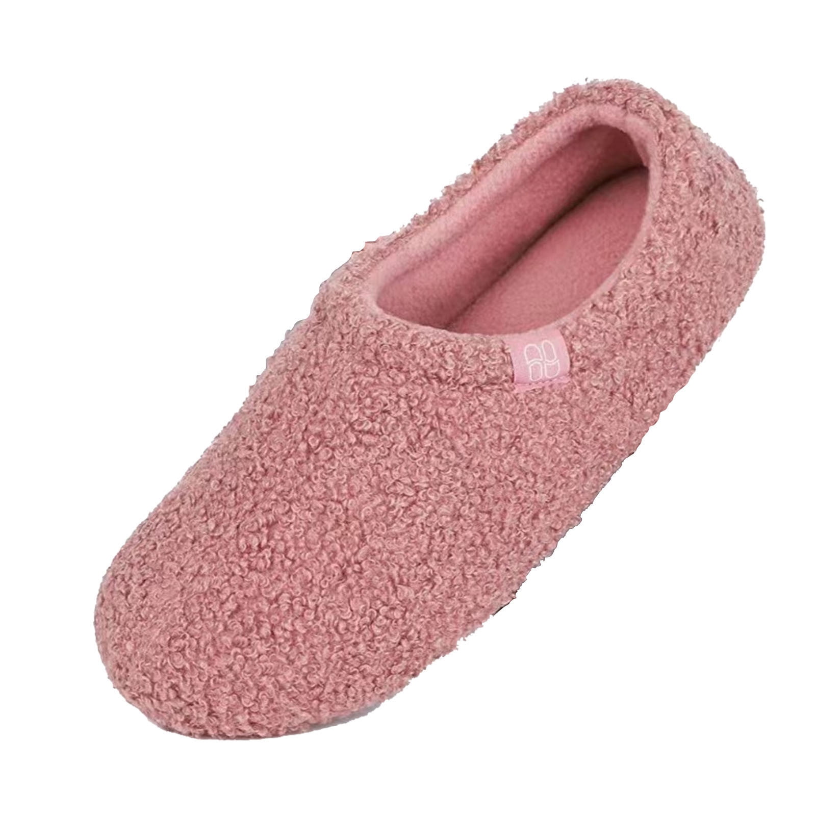 Kilaqueen Slippers for Men Teddy Fleece Memory Foam Bedroom Sock Shoes ...