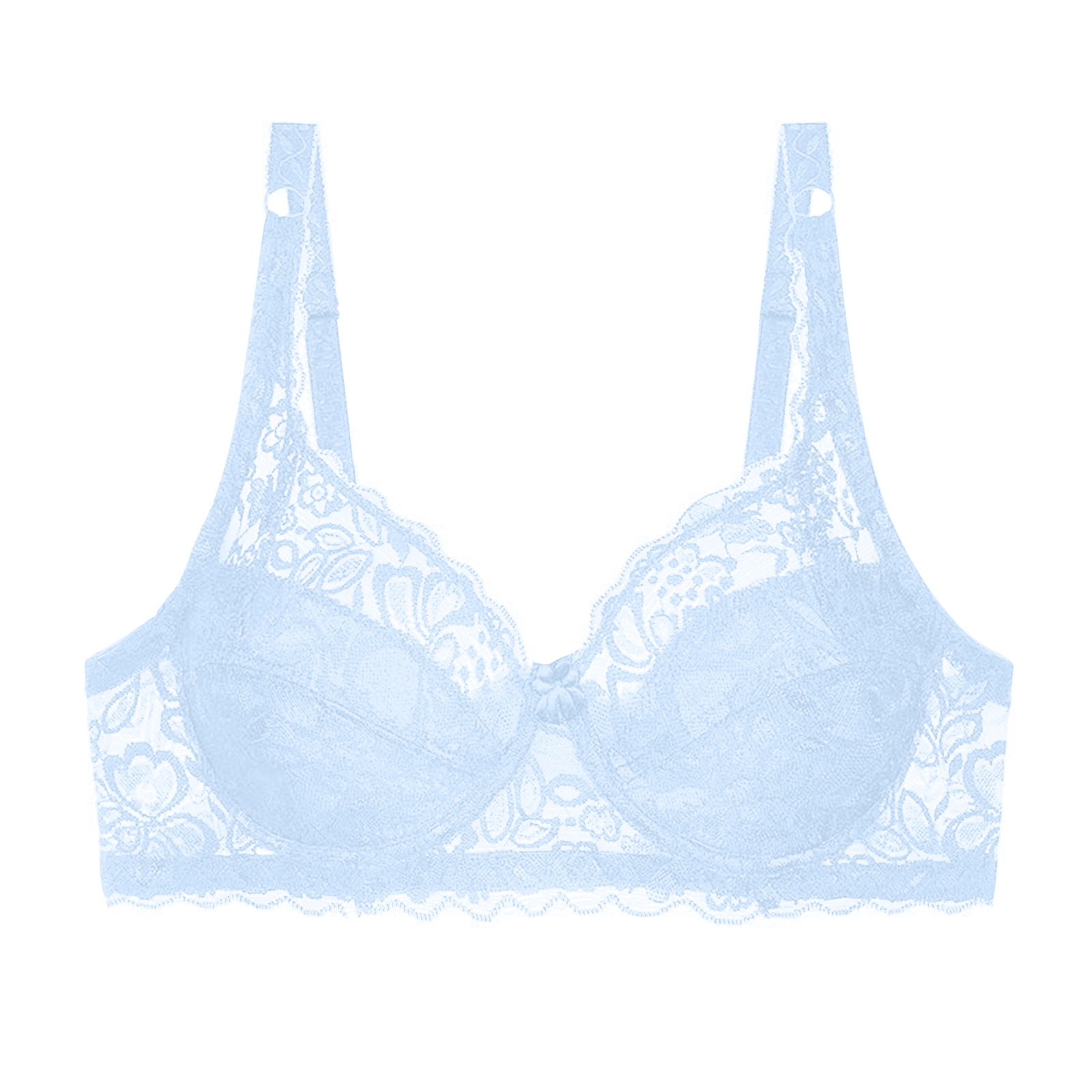 Kilaqueen Women's Lace Mesh Balconette Bra Push Up Sexy Full Coverage ...