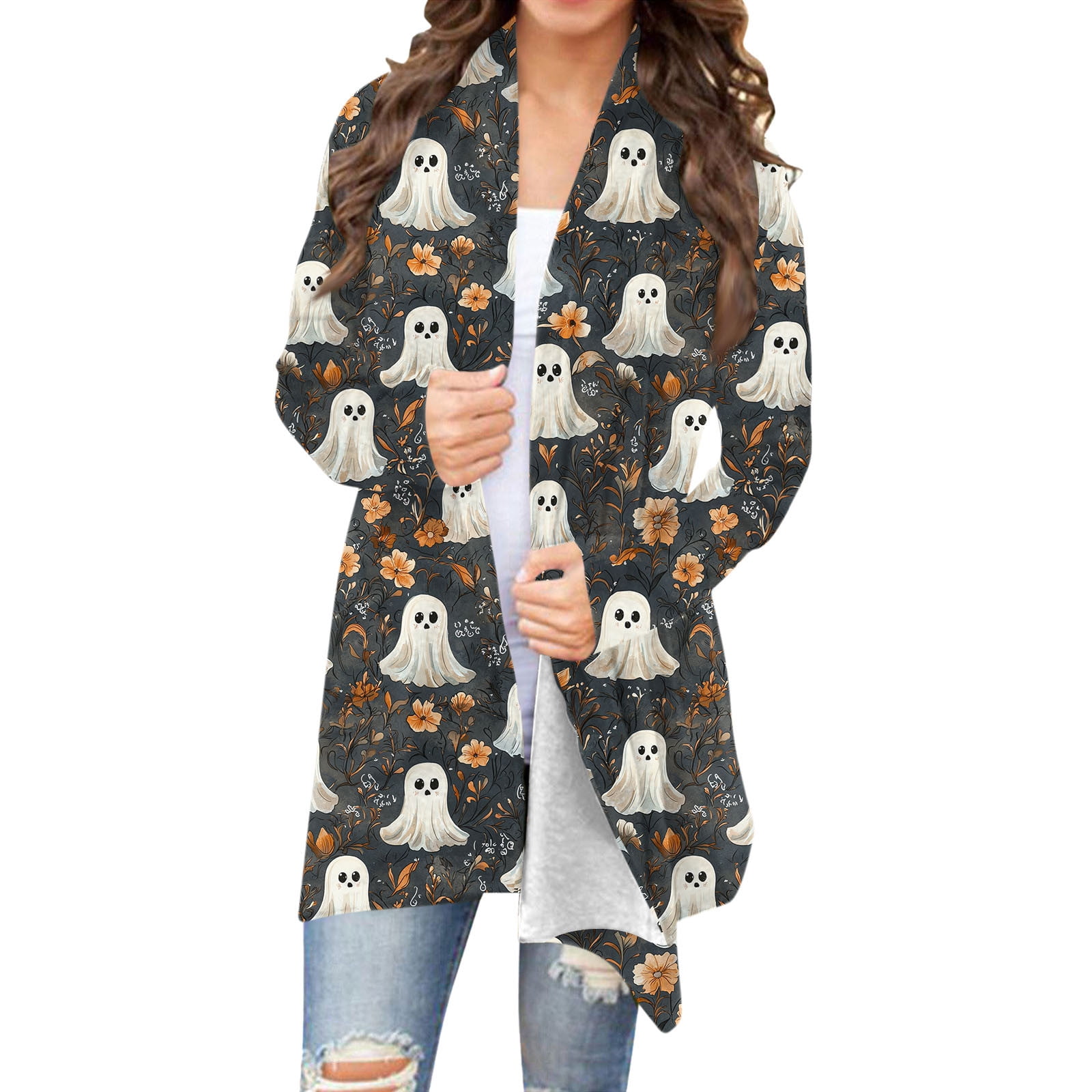 Kilaqueen Womens Knitted Cardigan Sweaters Flowy Loose Fitness ...