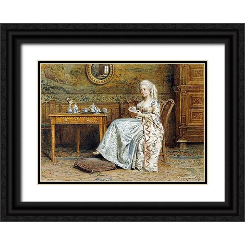 Kilburne, George Goodwin 14x11 Black Ornate Wood Framed with Double ...