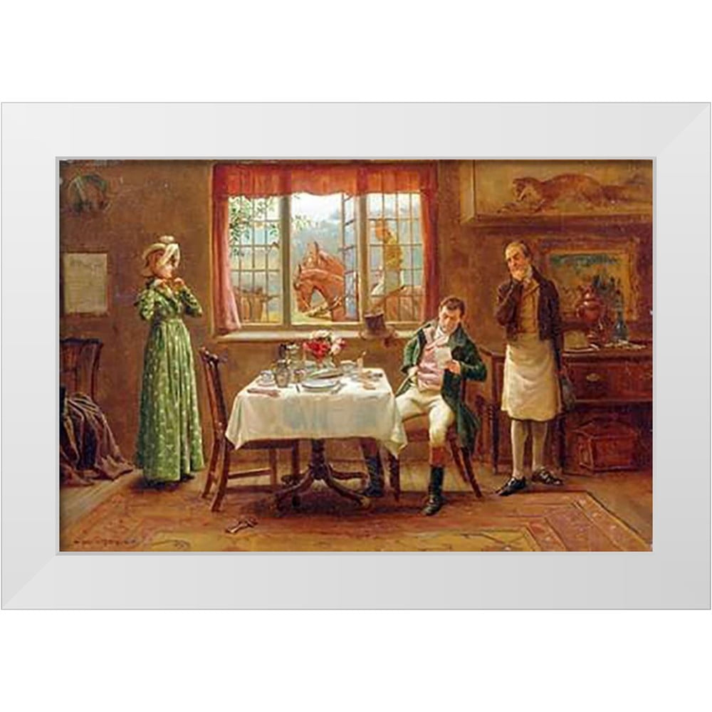 Kilburne, George Goodwin 24x17 White Modern Wood Framed Museum Art ...