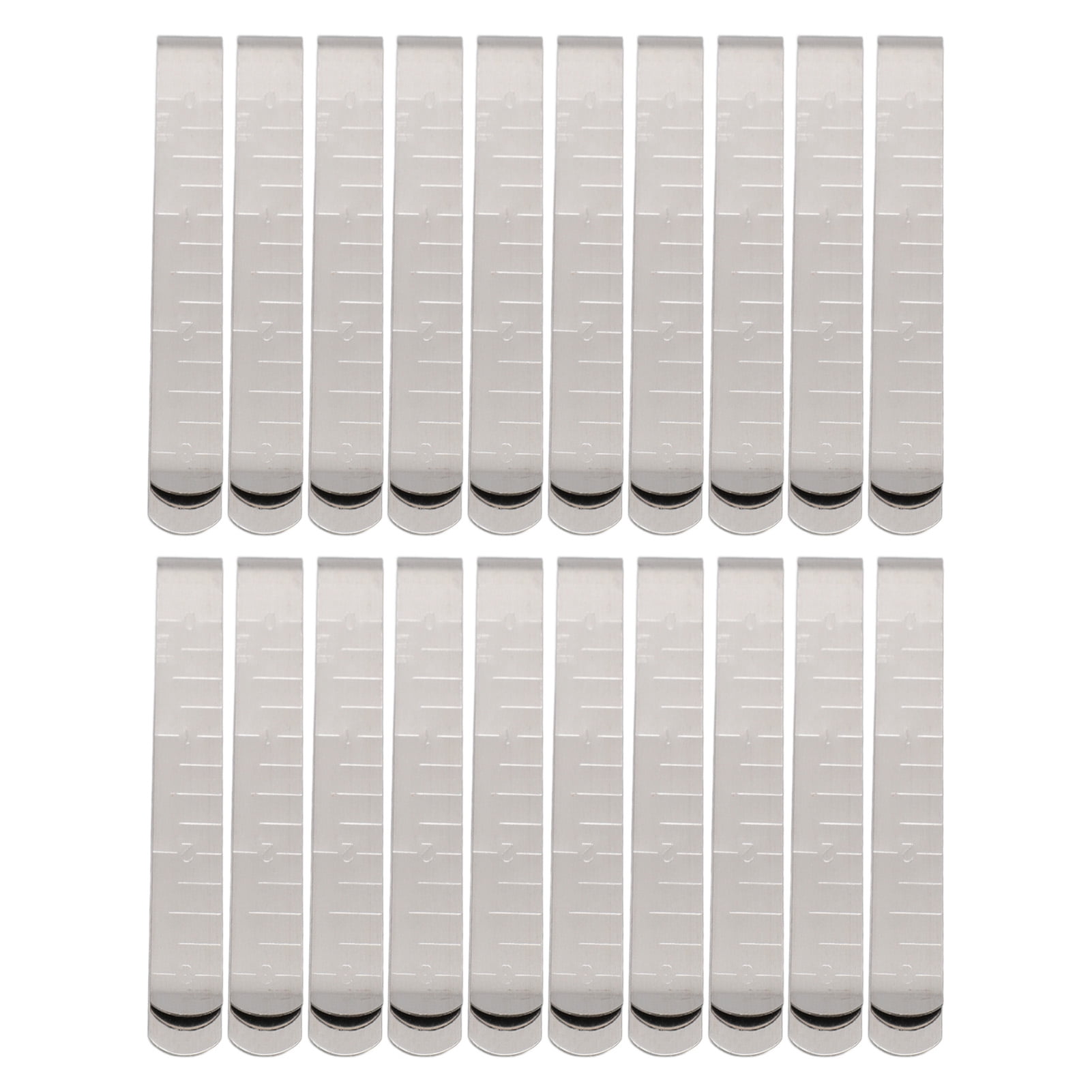 Kilisky 20pcs Stainless Steel Hemming Clips 3 Inch Measurement Ruler ...