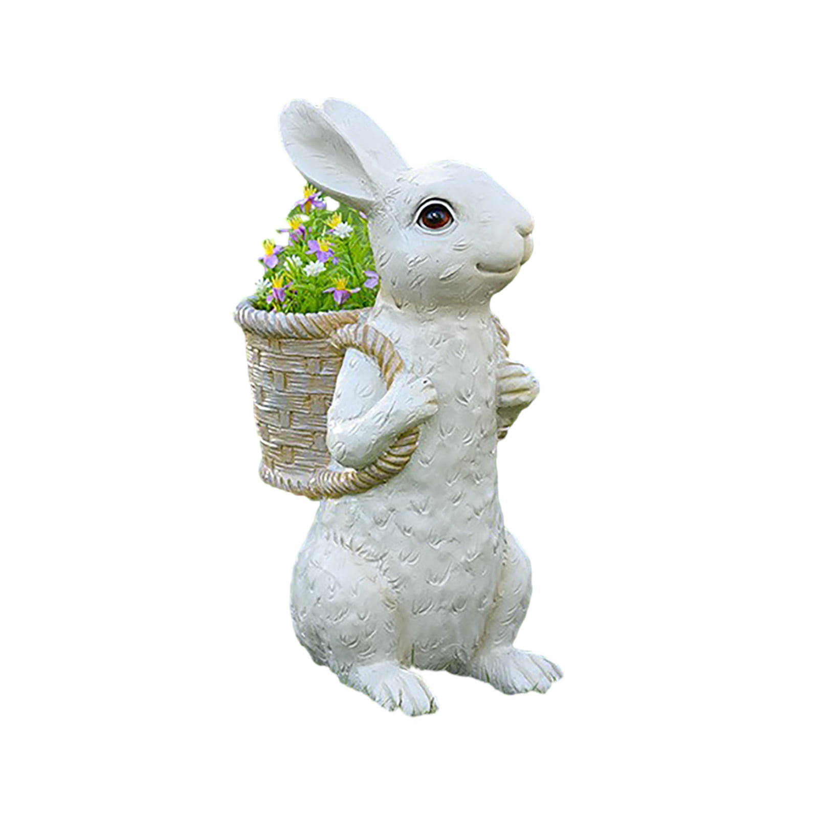 Kilisky Outdoor Garden Rabbit Planter Pot Container Bunny Statue Cute ...