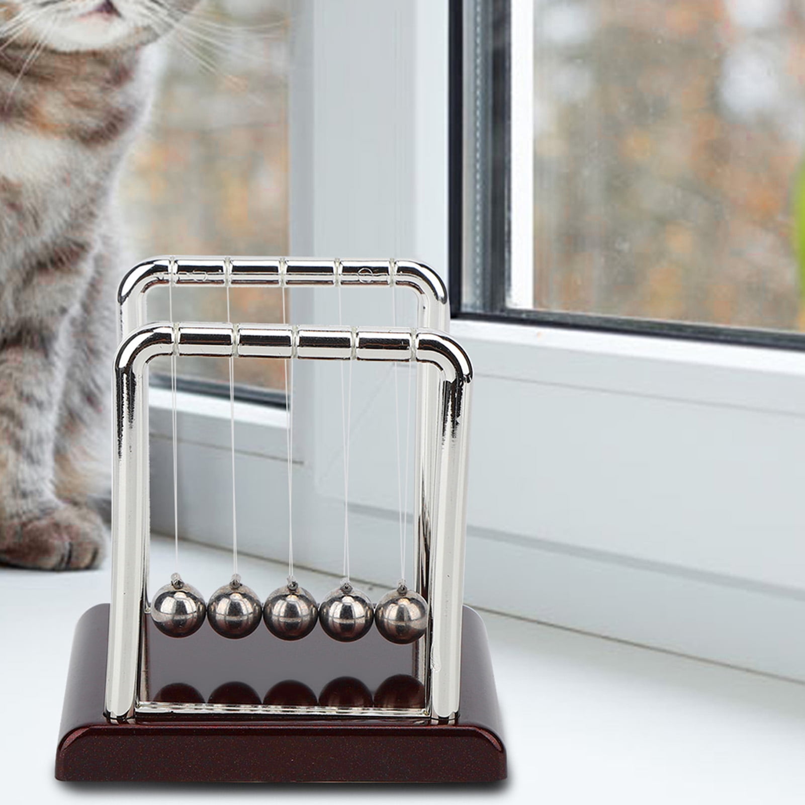 Kilisky Pendulum Ball Toy,Square Shape Balance Pendulum Toy Home Office ...