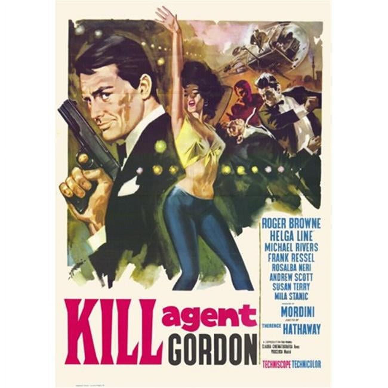 Kill Agent Gordon Movie Poster - 11 x 17 in. - Walmart.com