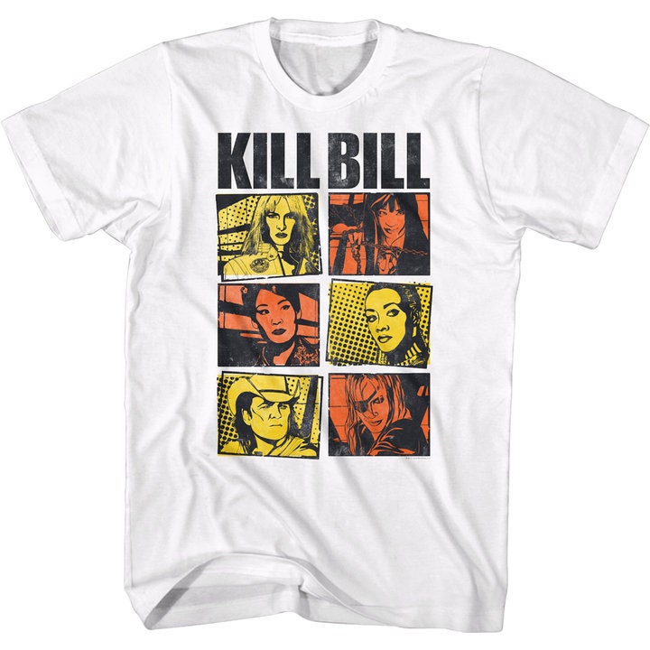 Kill Bill Assassin's Cast Panel White Shirts - Walmart.com