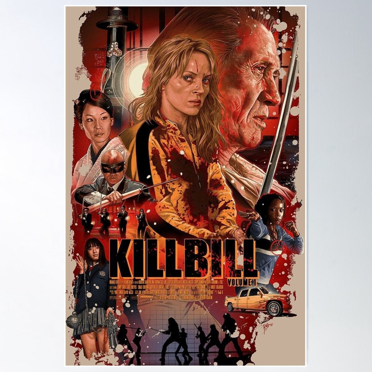 Kill Bill Ruiz Burgos Poster Wall Art, Modern Wall Decor For Living ...