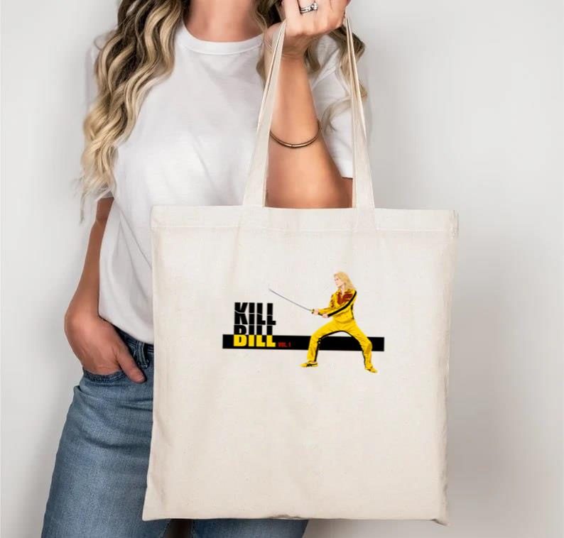 Kill Bill Vol 1 Quentin Tarantino Movie Uma Thurman Gogo Yuba Tote Bag ...