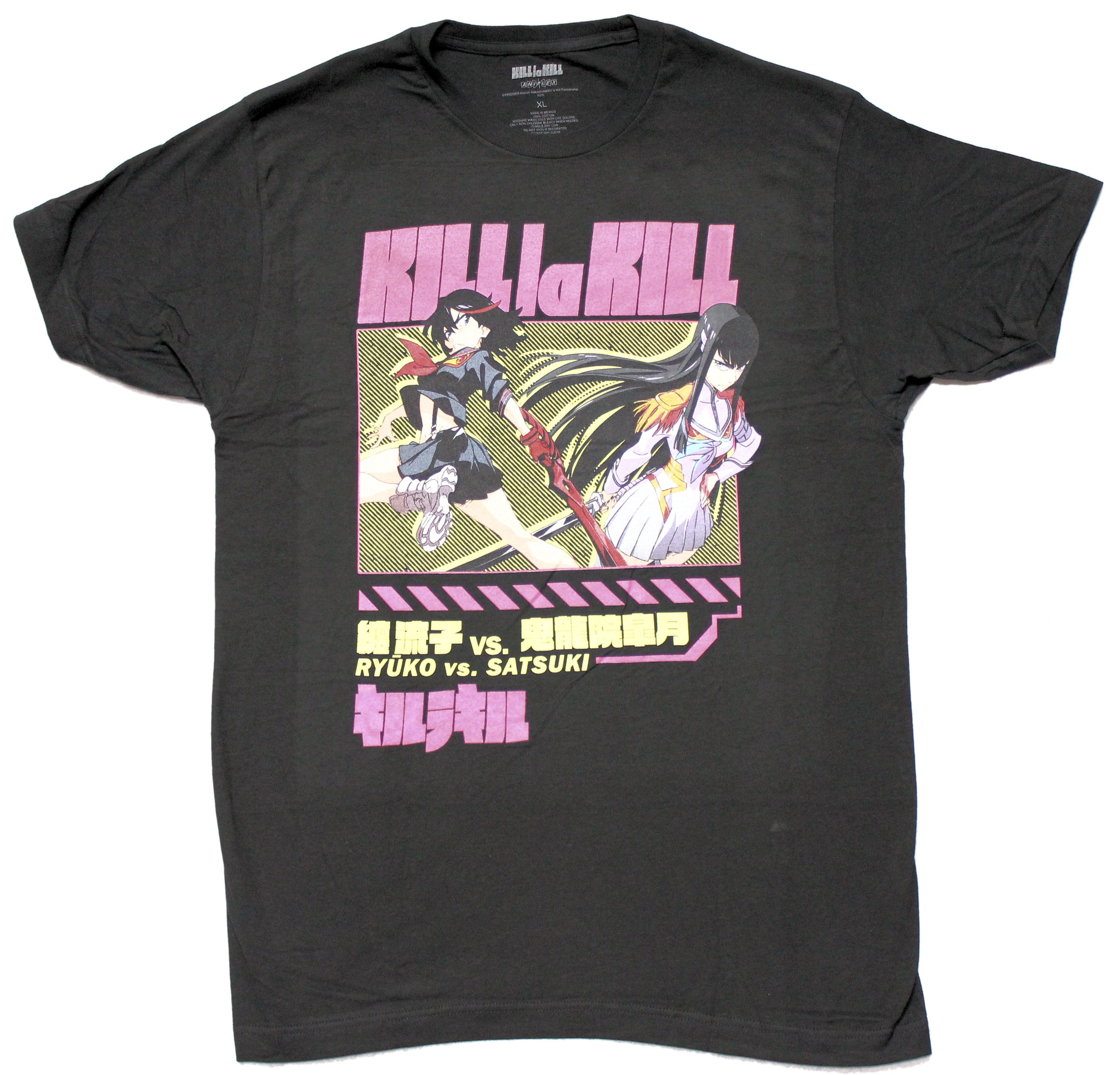 Kill La Kill Mens T-Shirt -Ryuko Matoi vs Satsuki Kiryuin (X Kill La Kill Mens T-Shirt -Ryuko Matoi vs Satsuki Kiryuin (X