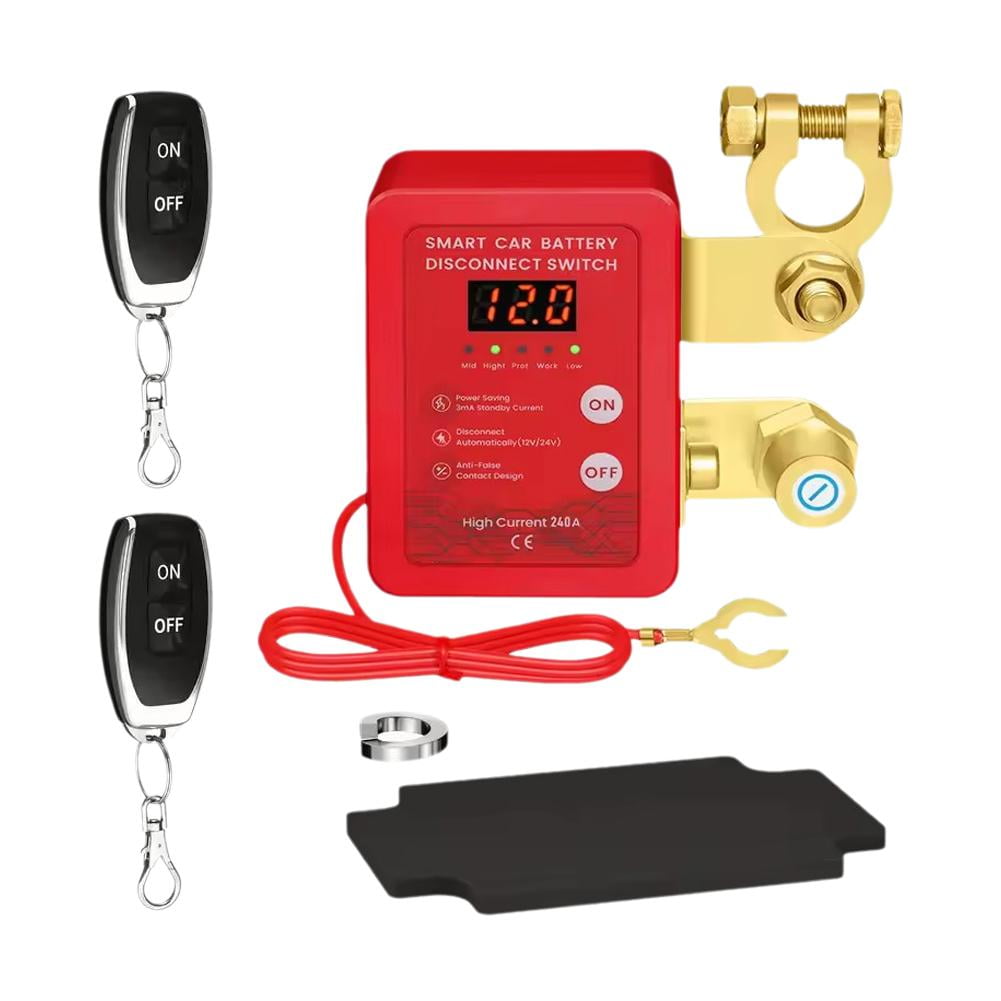 Kill Switch for Car, Remote Battery Disconnect Switch 12V 240A, Car ...