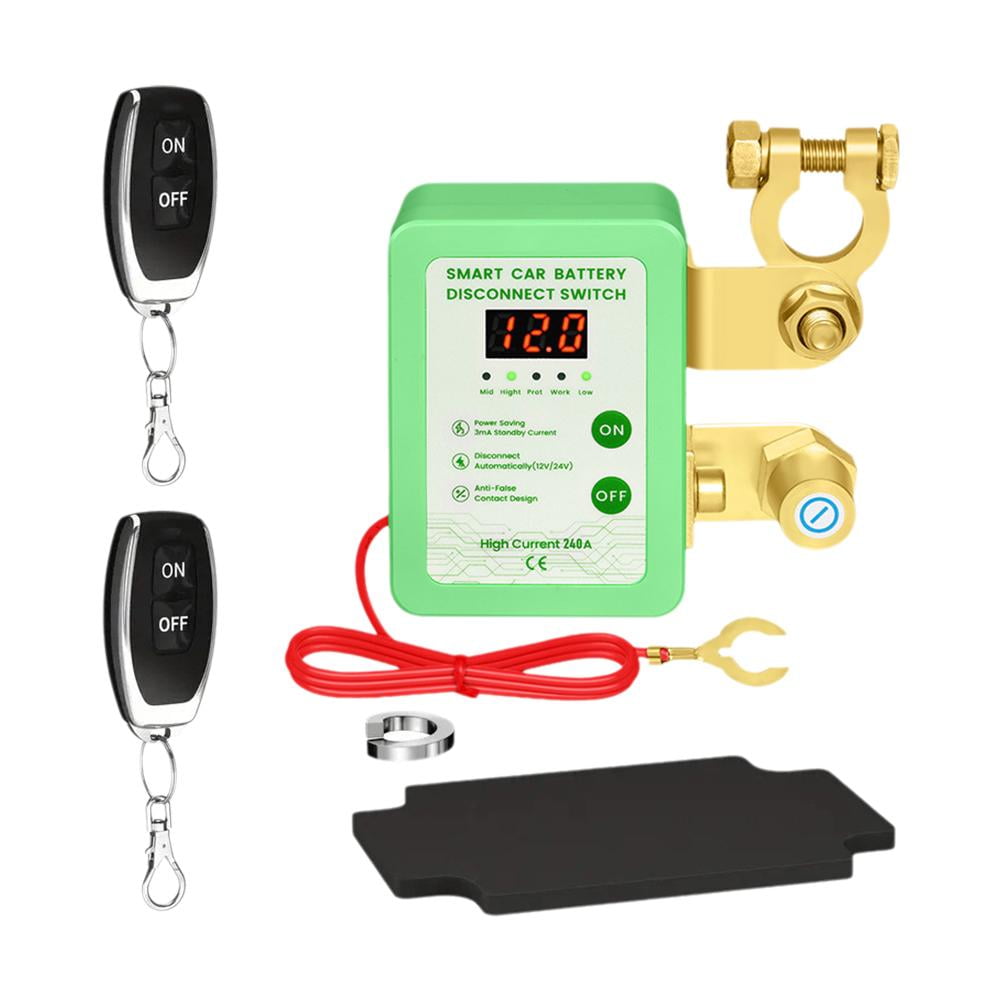 Kill Switch for Car, Remote Battery Disconnect Switch 12V 240A, Car Battery Kill Switch Anti ...